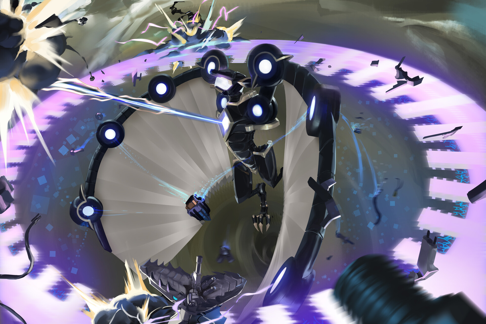 Jan Dolle - Mecha Phoenix 3D Card