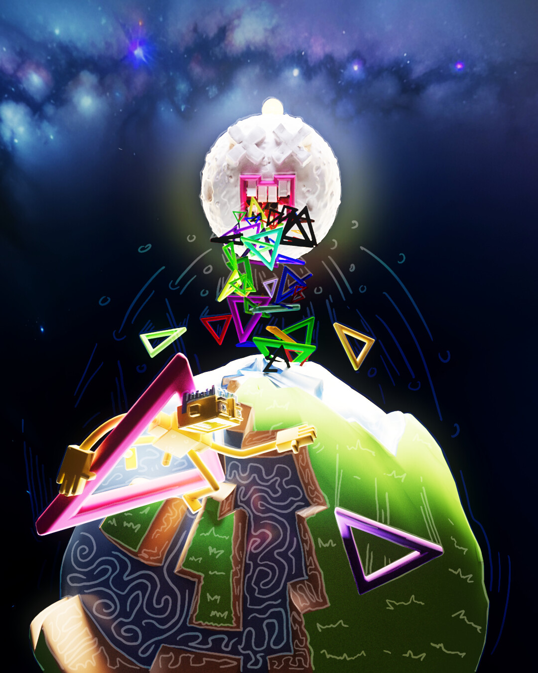 ArtStation - Oh moon.