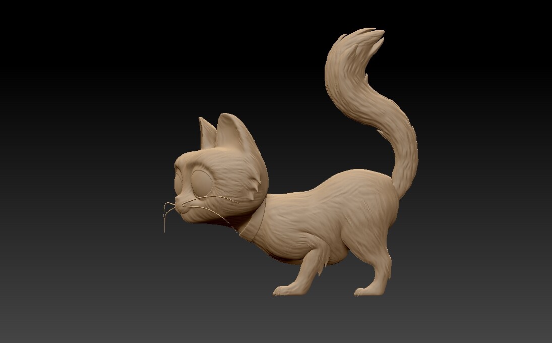 ArtStation - cat sculpt