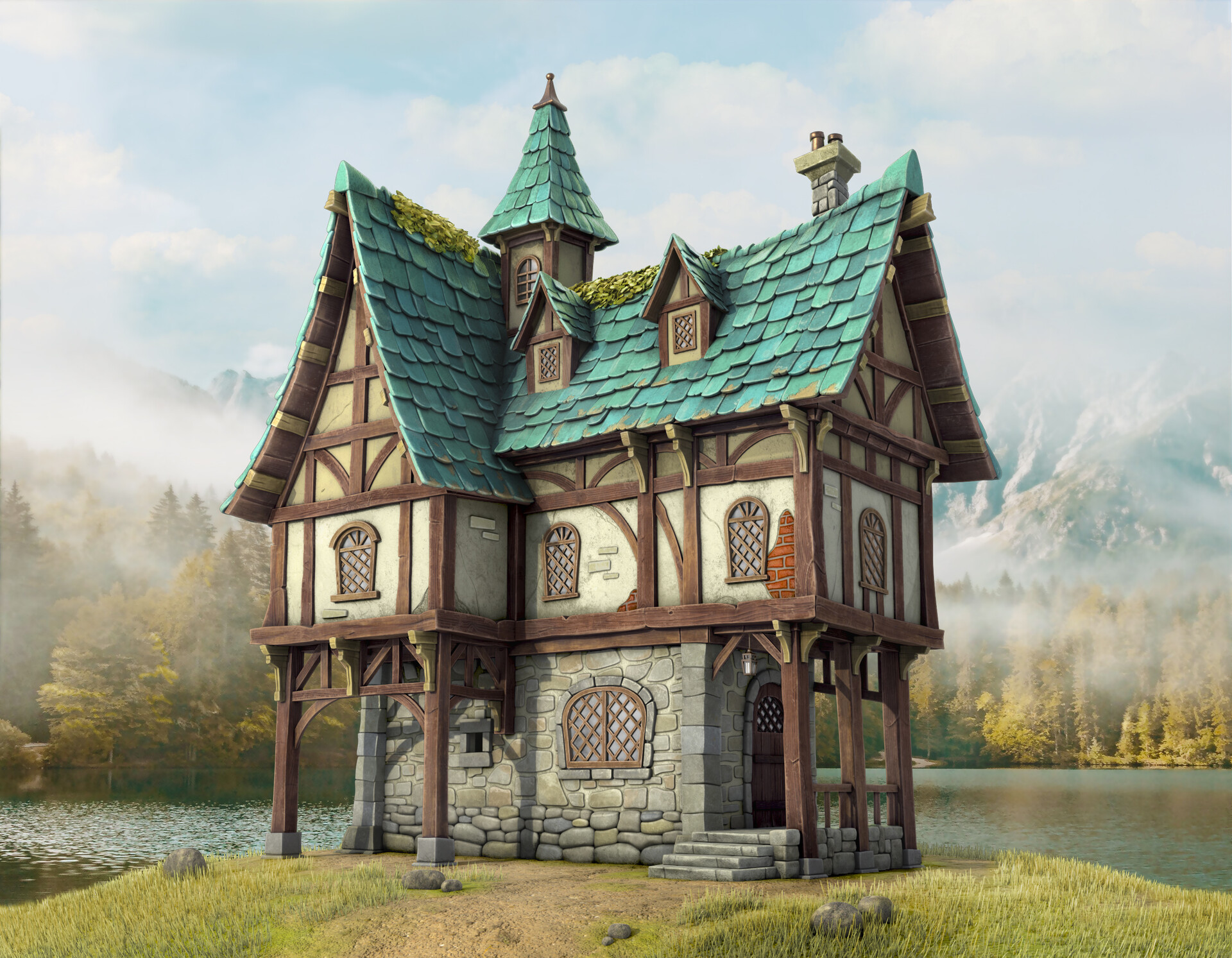 ArtStation - Cartoon house