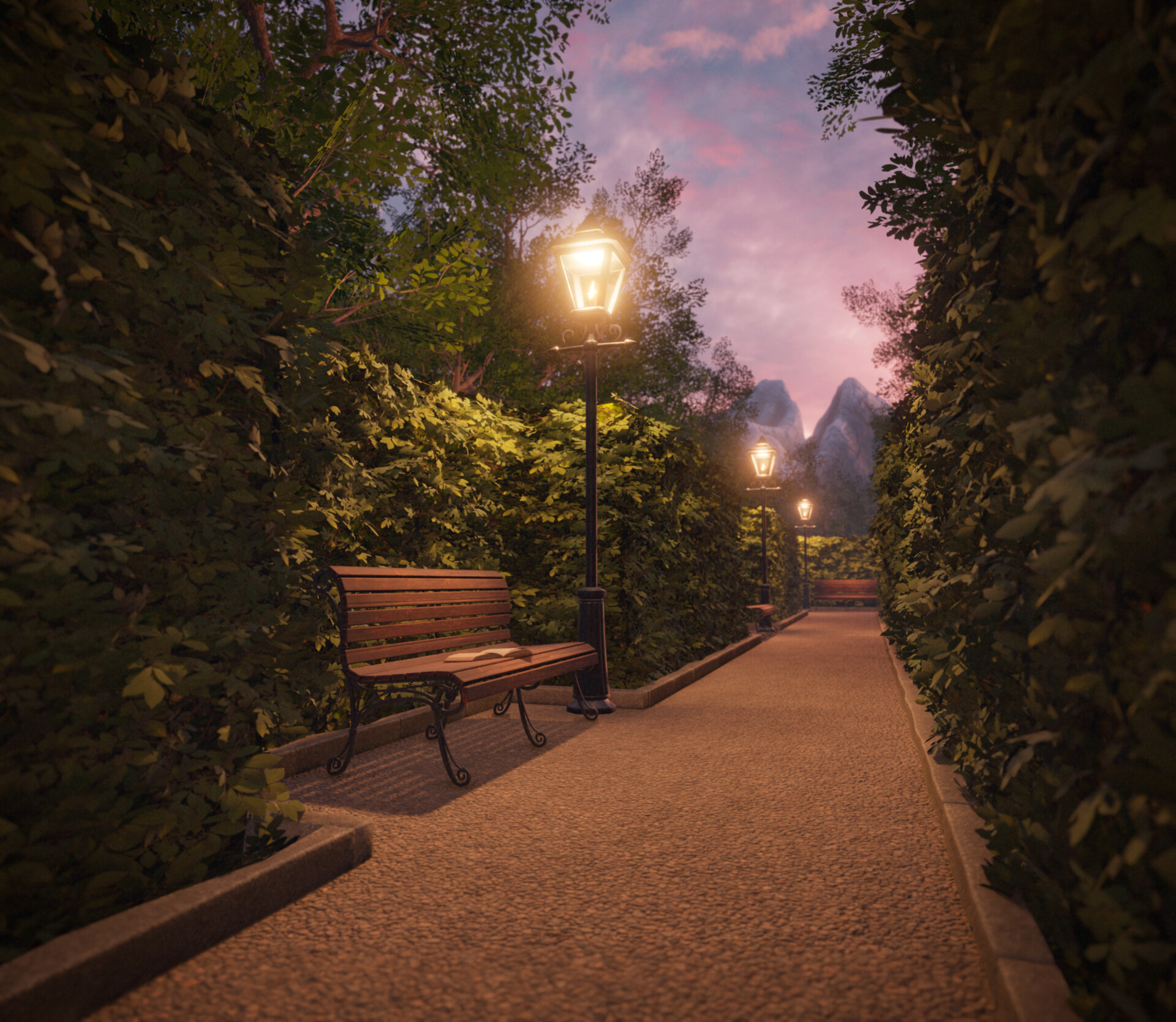 ArtStation - "Warm evening"