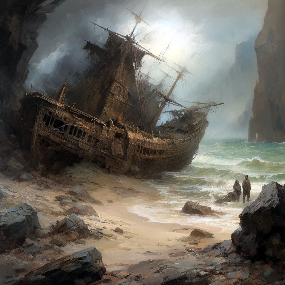 ArtStation - Island of the lost ships