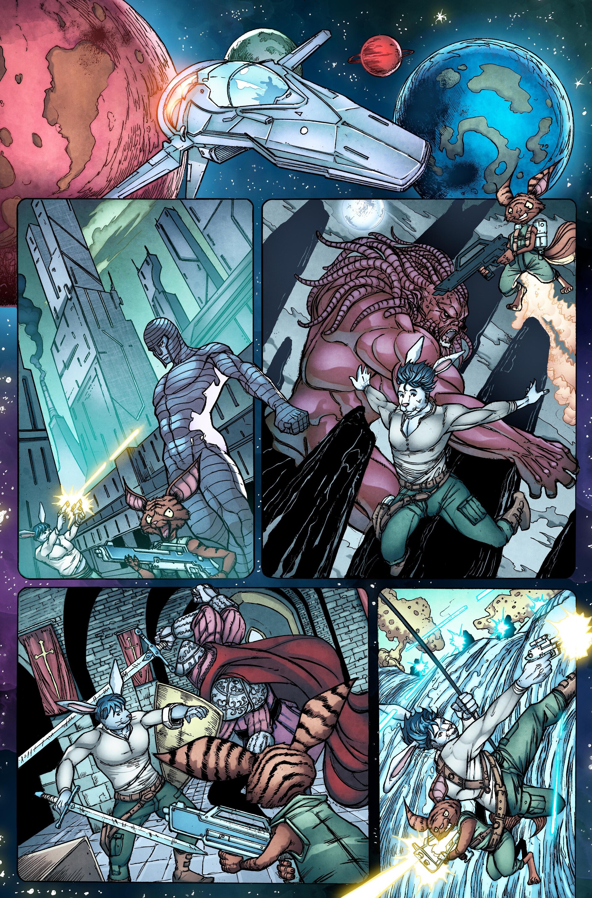 ArtStation - Page from Barbarella @Dynamite the center cannot hold 2