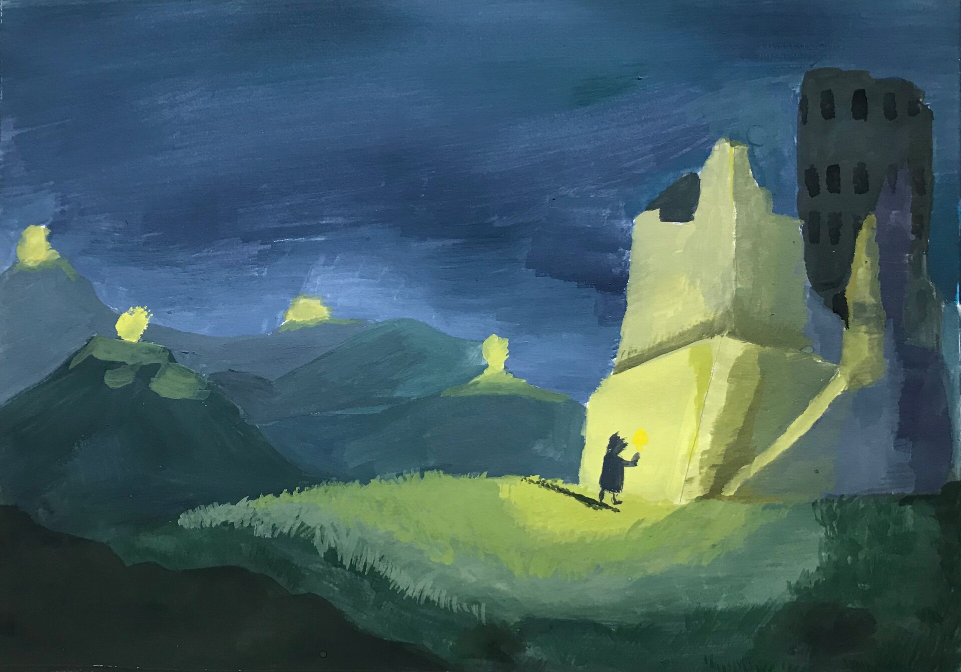 ArtStation - Lighting Exploration with Gouache