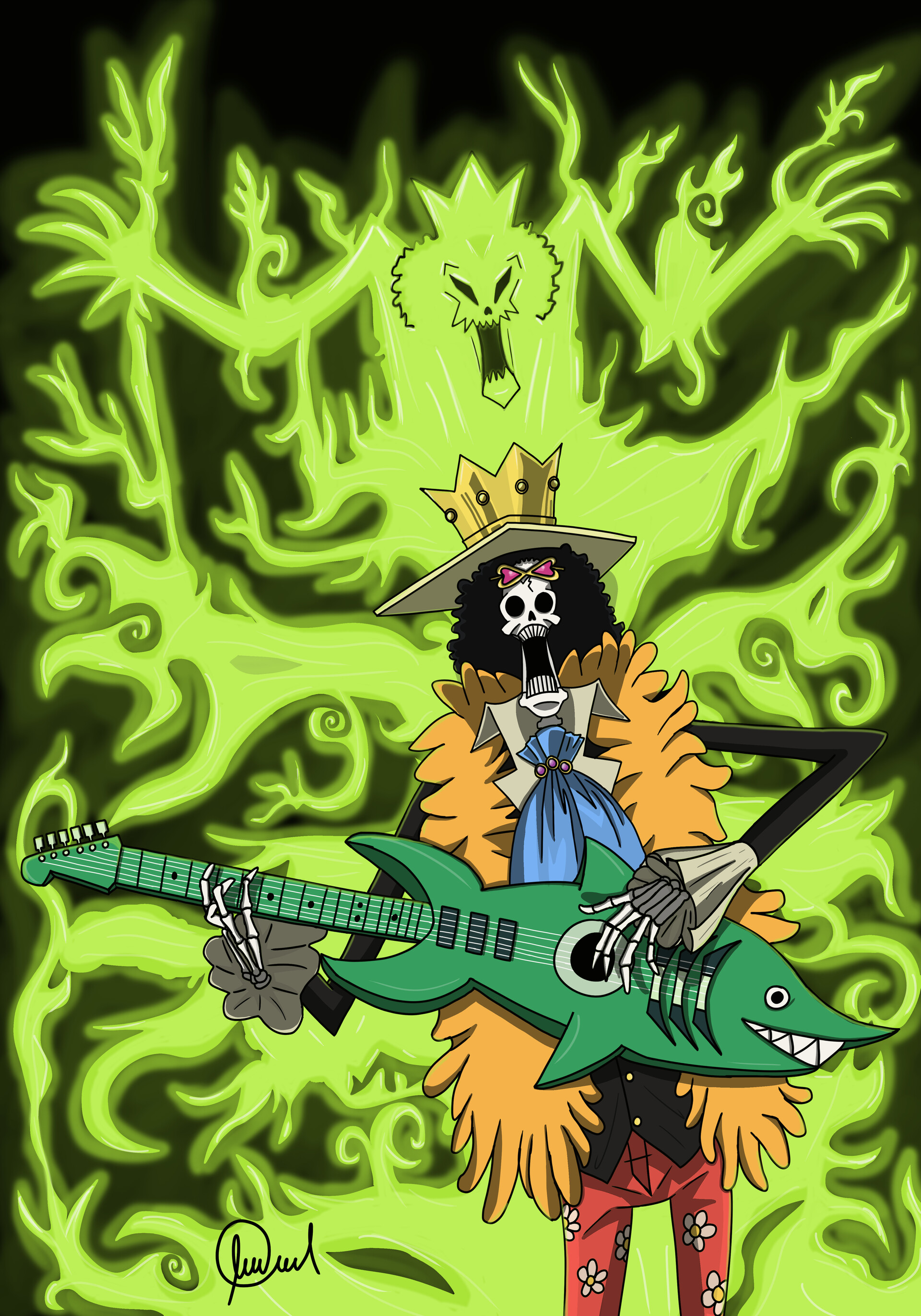 ArtStation - Brook the Dead Musician