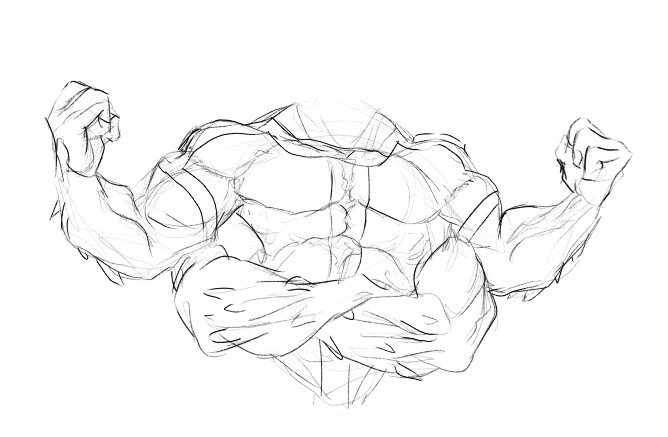 how to draw the four arms