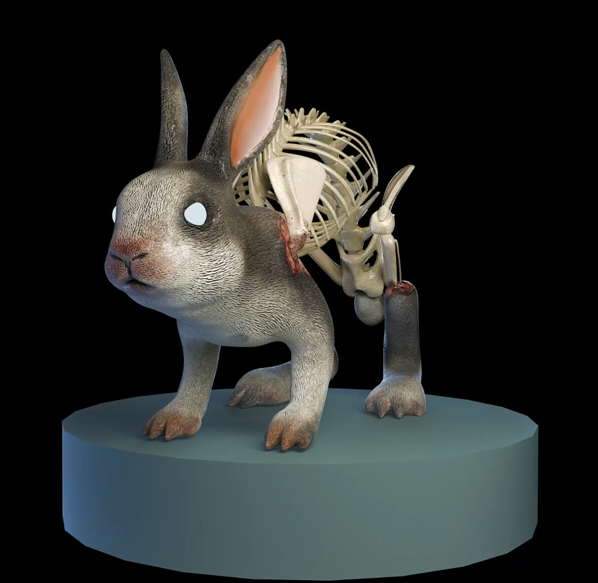 Aryn Chu - The Skeleton Rabbit: Model and texture