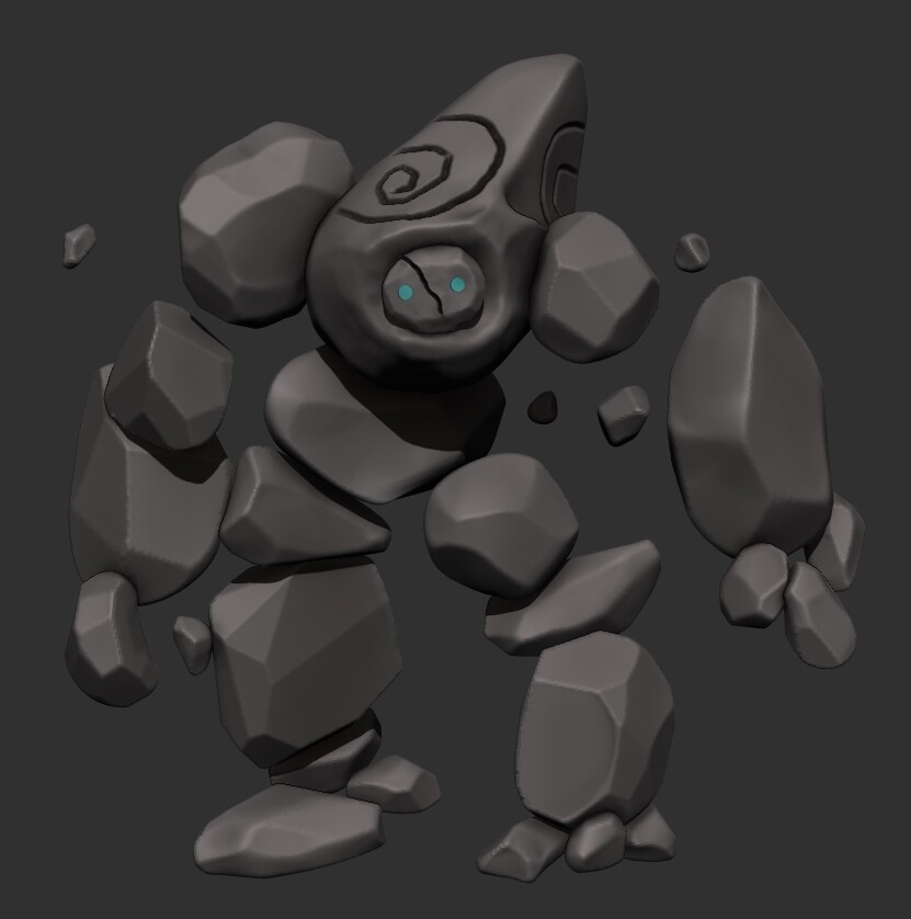 ArtStation - Favorite Sculpt #1 - Rock Golem