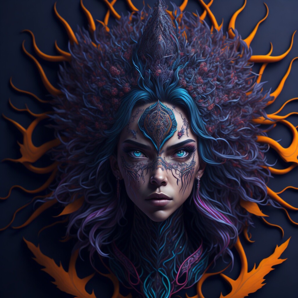 ArtStation - Mandala Design Girl