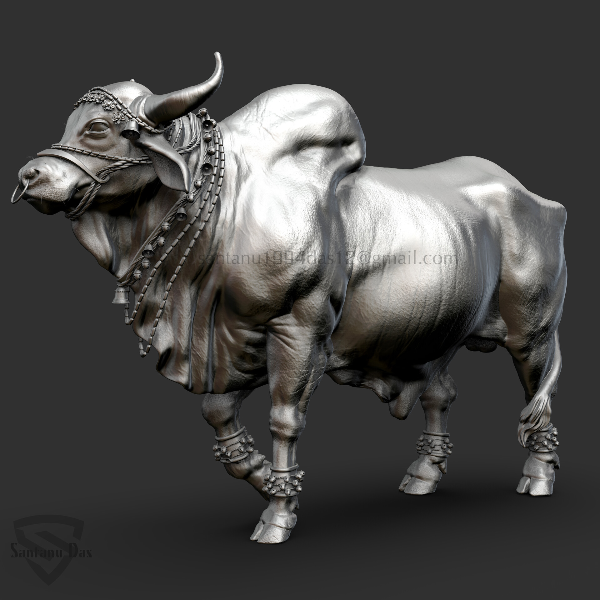 ArtStation - Nandi-Lord Shiva's OX