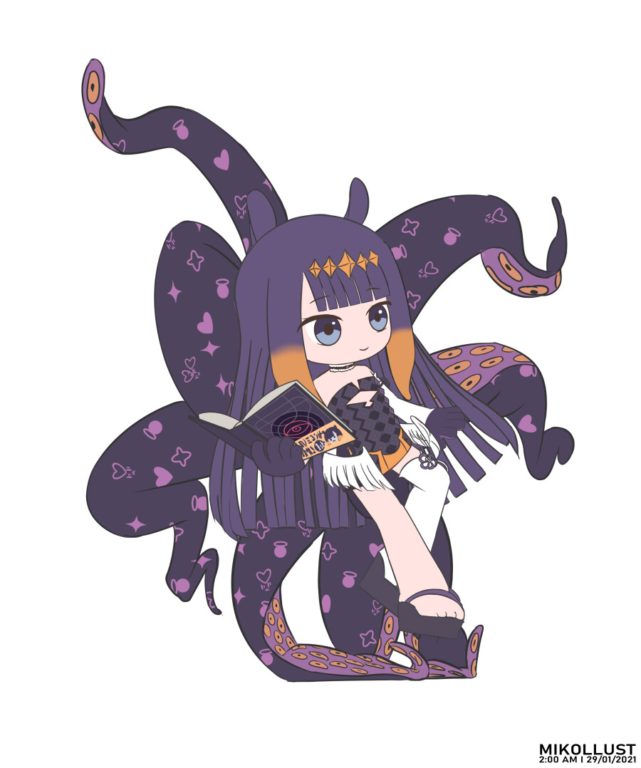 ArtStation - Ninomae Ina'nis - Arknights Chibi