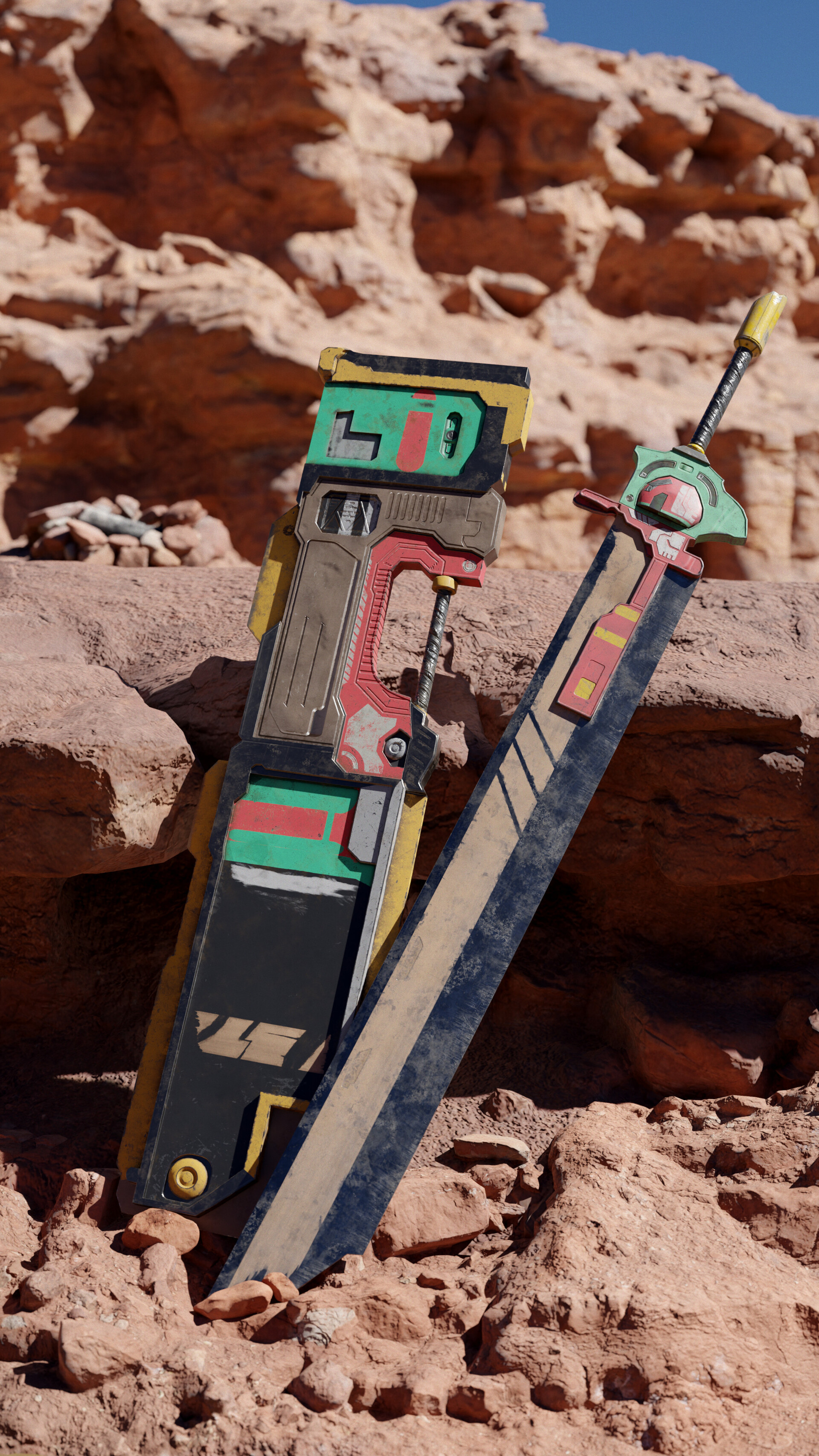 ArtStation - Wastelander Sword and Sheath