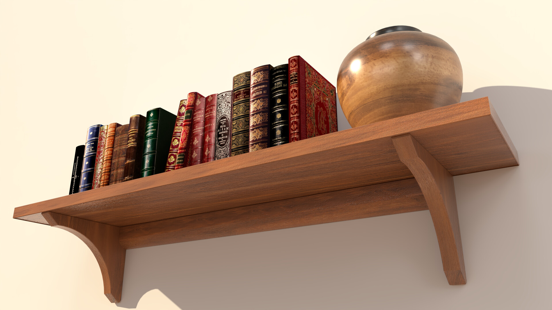 ArtStation - Wooden Shelf