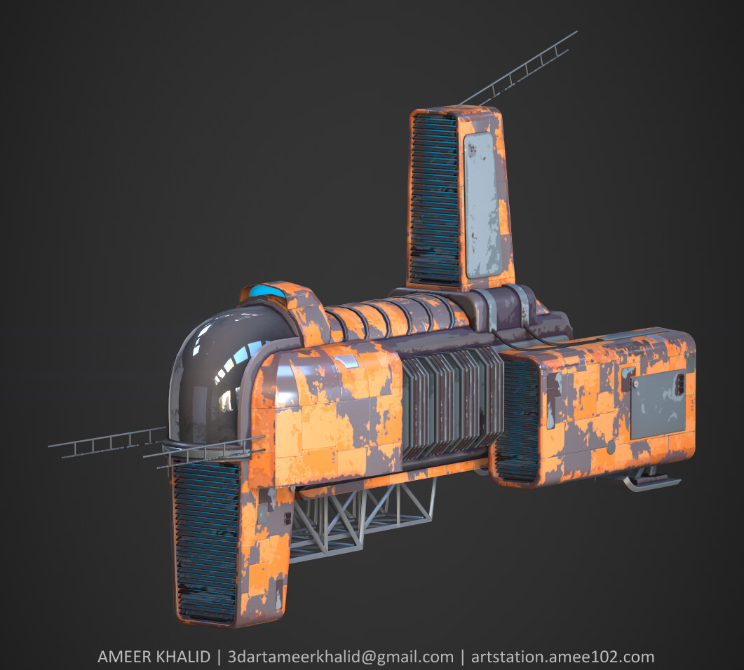 Ameer Khalid - Stylised Space Ship