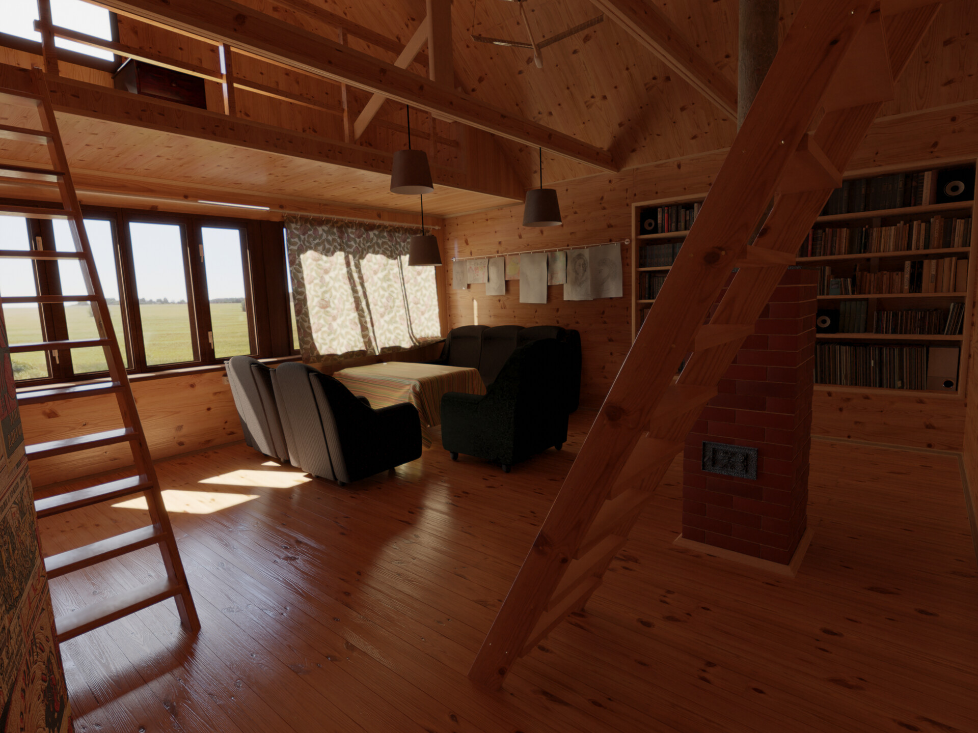 ArtStation - My living room in 3d