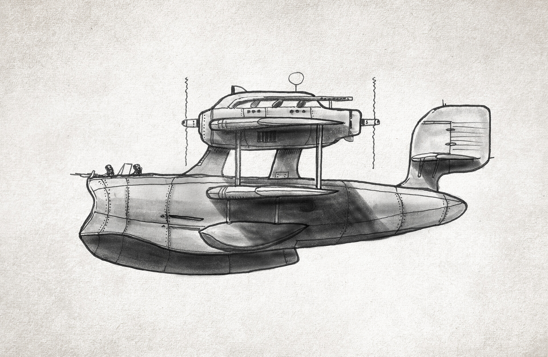 ArtStation - Fictional Seaplane 8