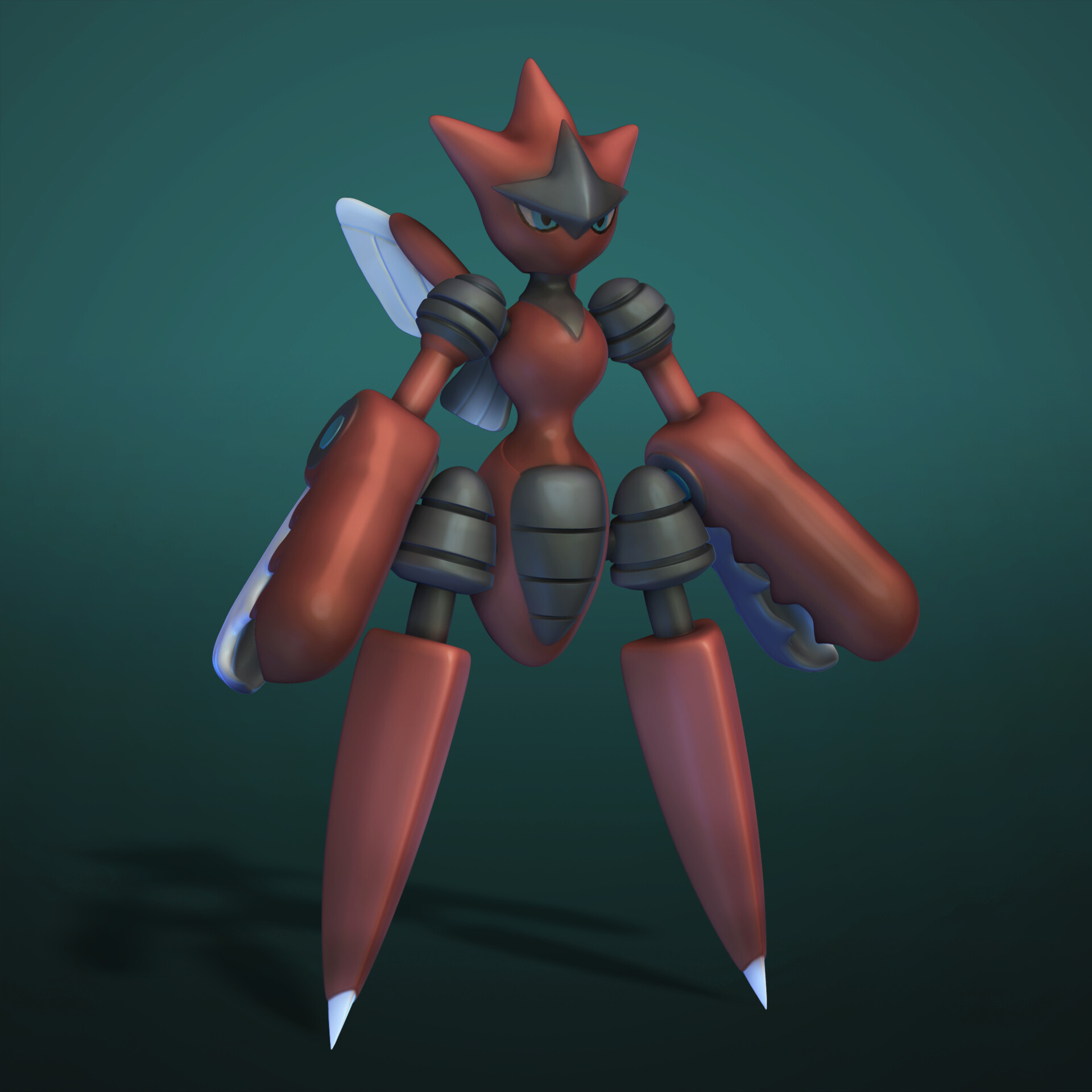 Matthew Tallman - Mega Scizor Product Toy Design (Fan Art)