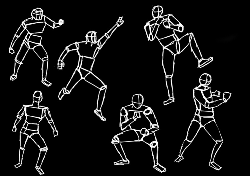 ArtStation - Gesture drawing proportion