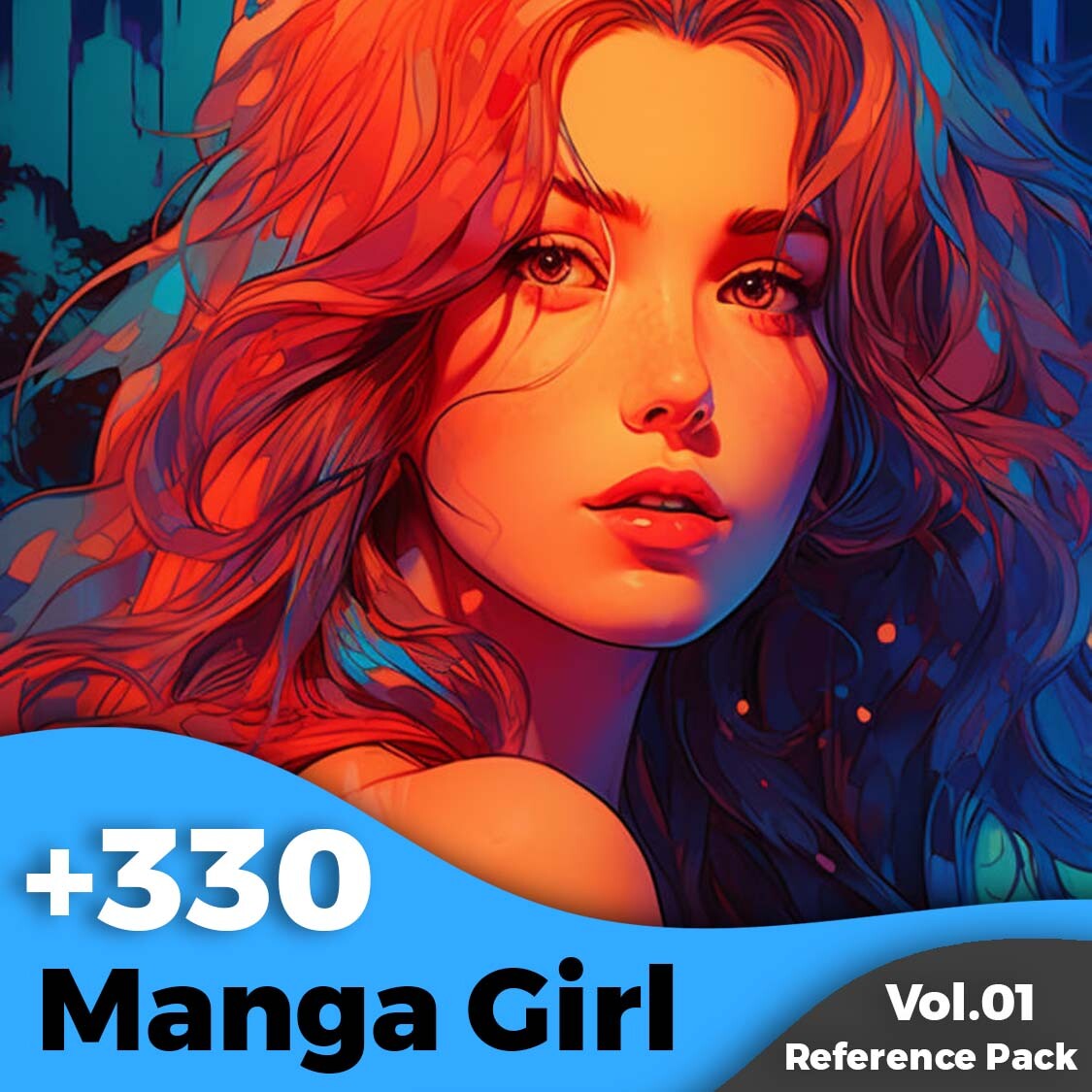 ArtStation - +330 Manga Girl