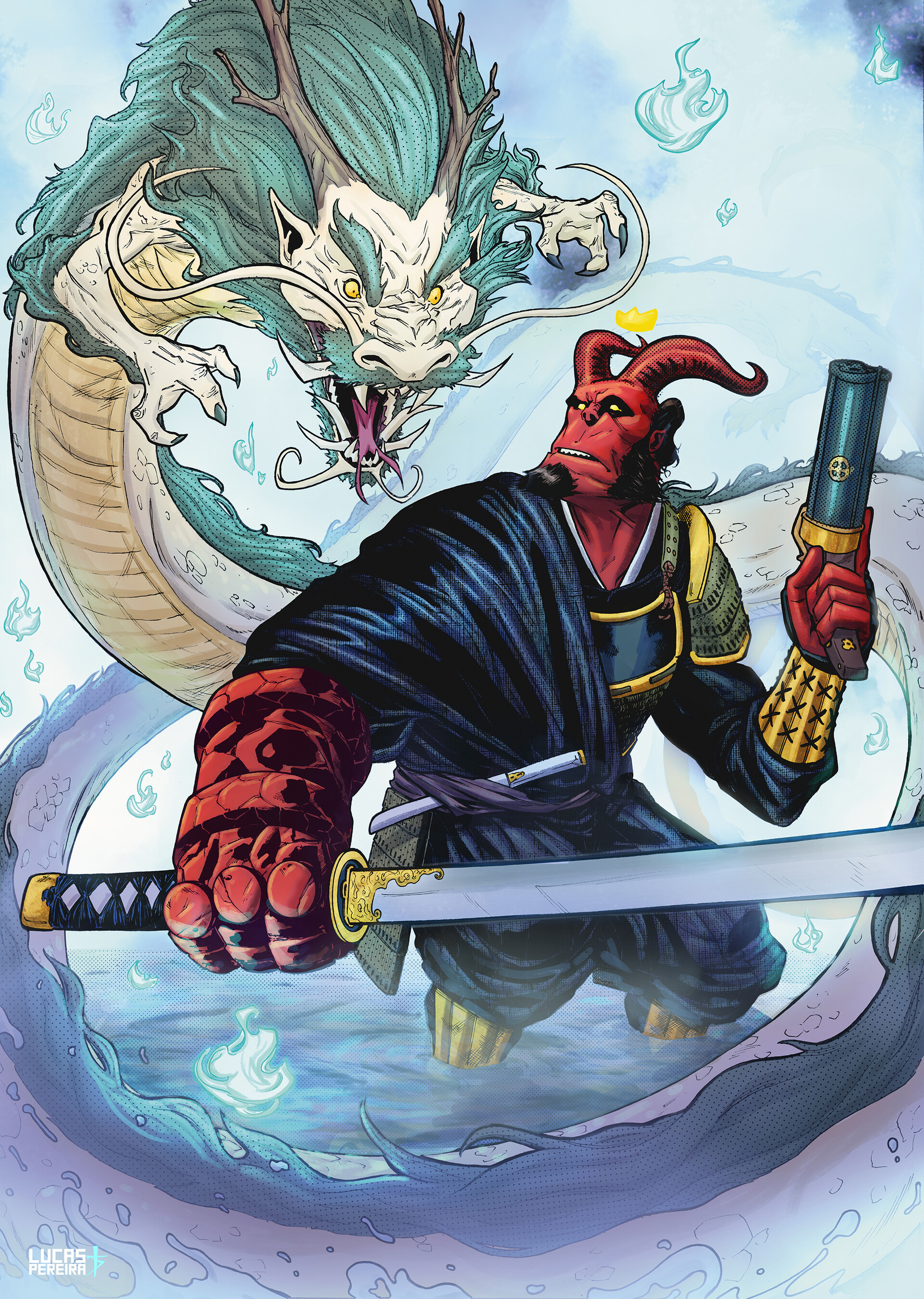 ArtStation - Hellboy in Japan!