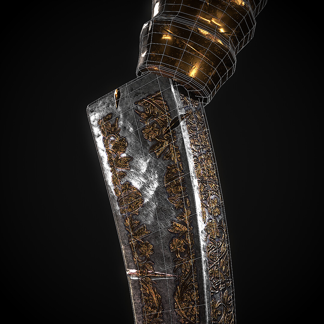 David Valencia - Ornamented Harpe Weapon