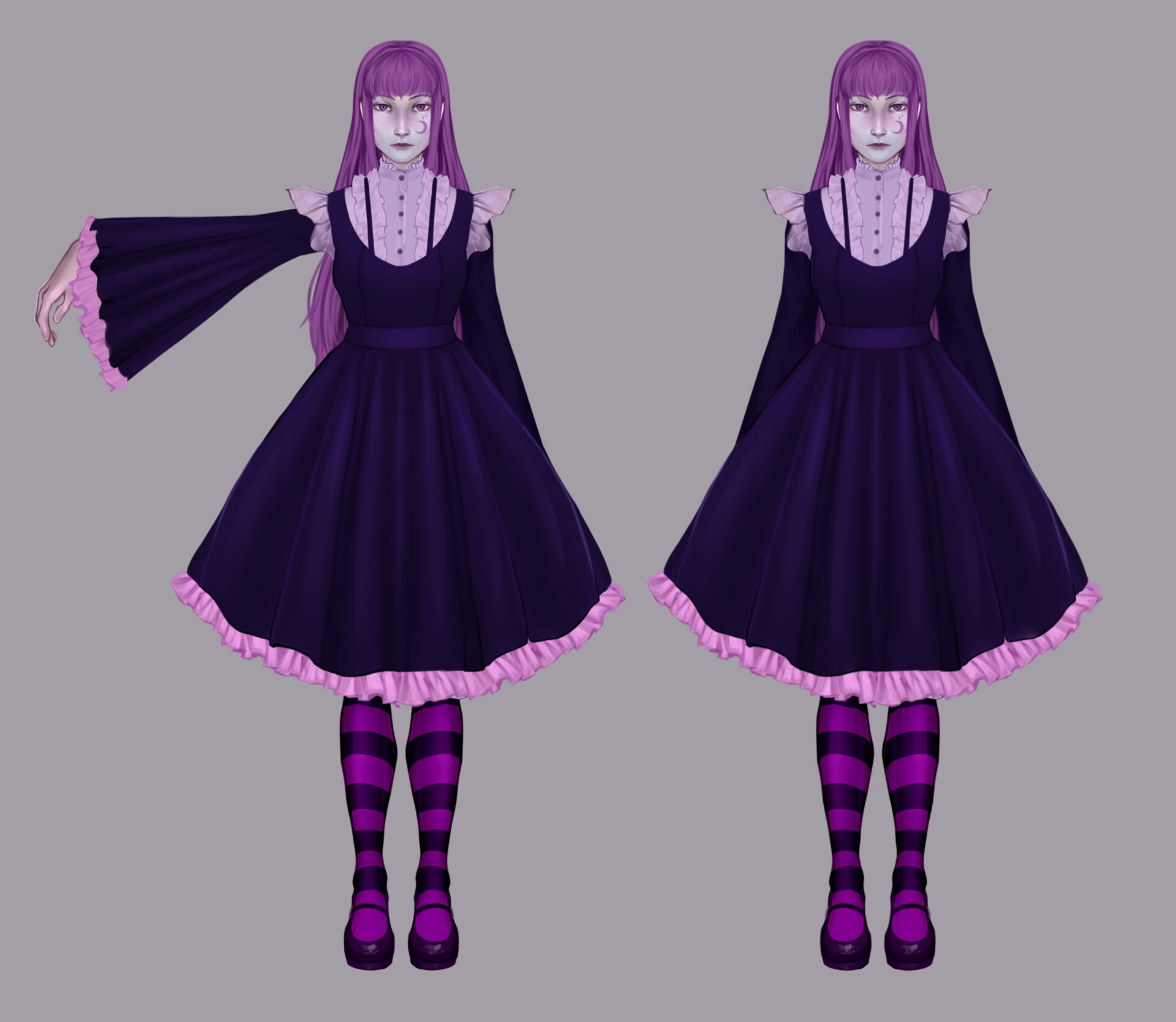 ArtStation - Vampire girl concept (wip)