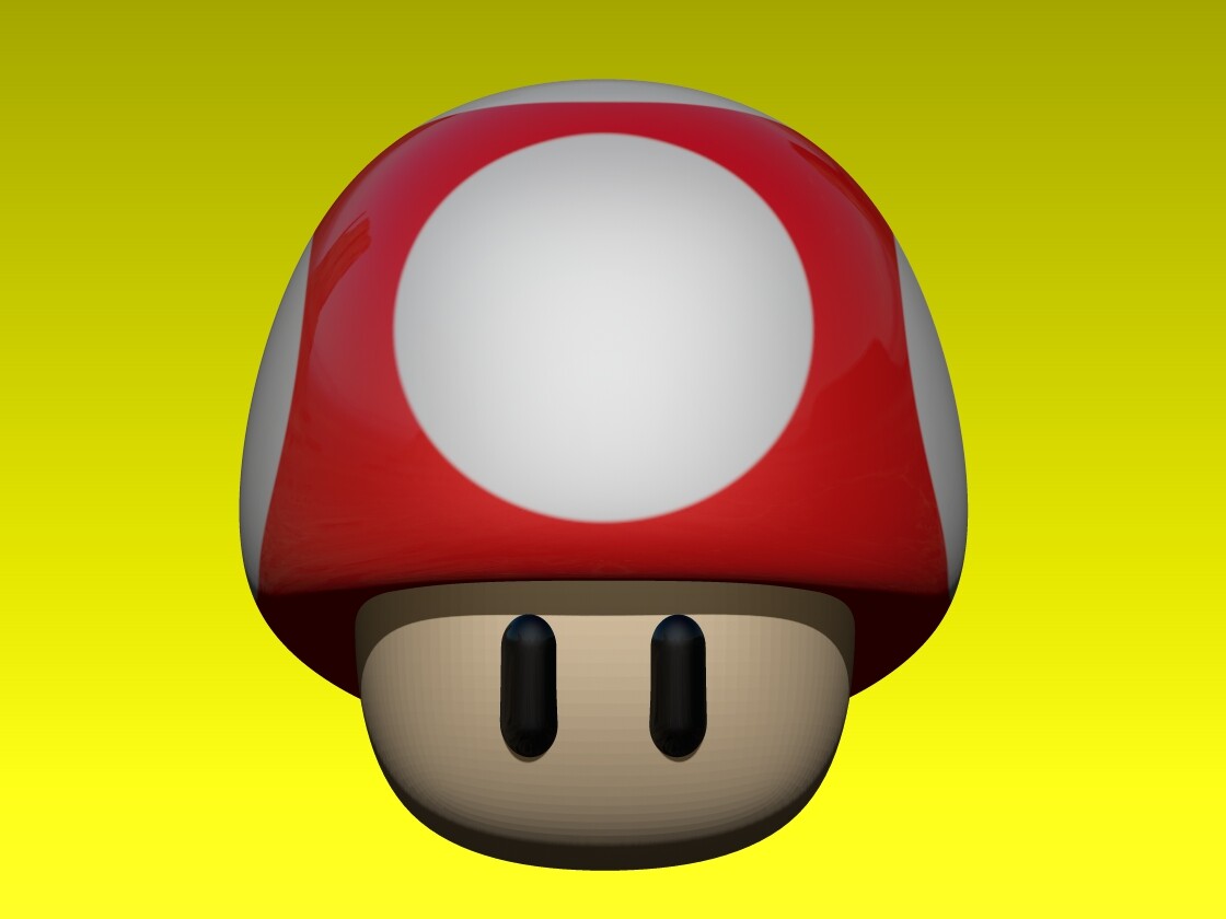 ArtStation - Cogumelo do Mario em 3D