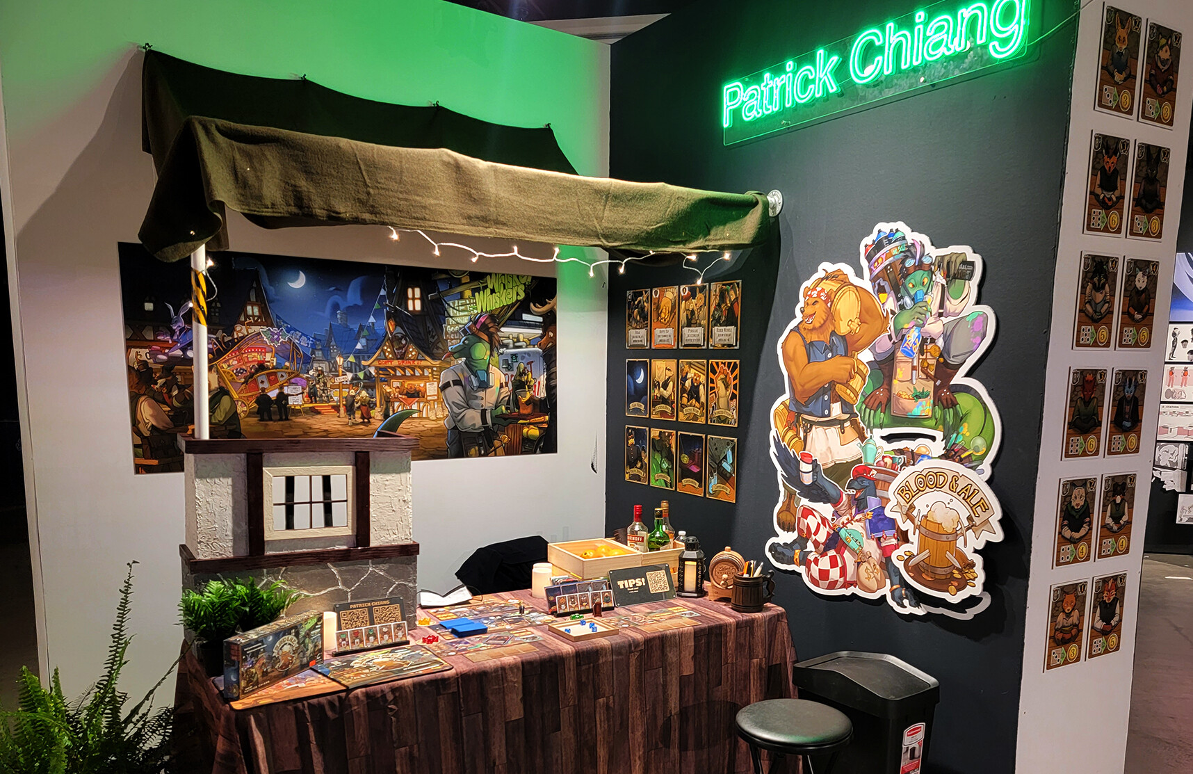 Patrick Chiang - Blood & Ale Board Game Pieces