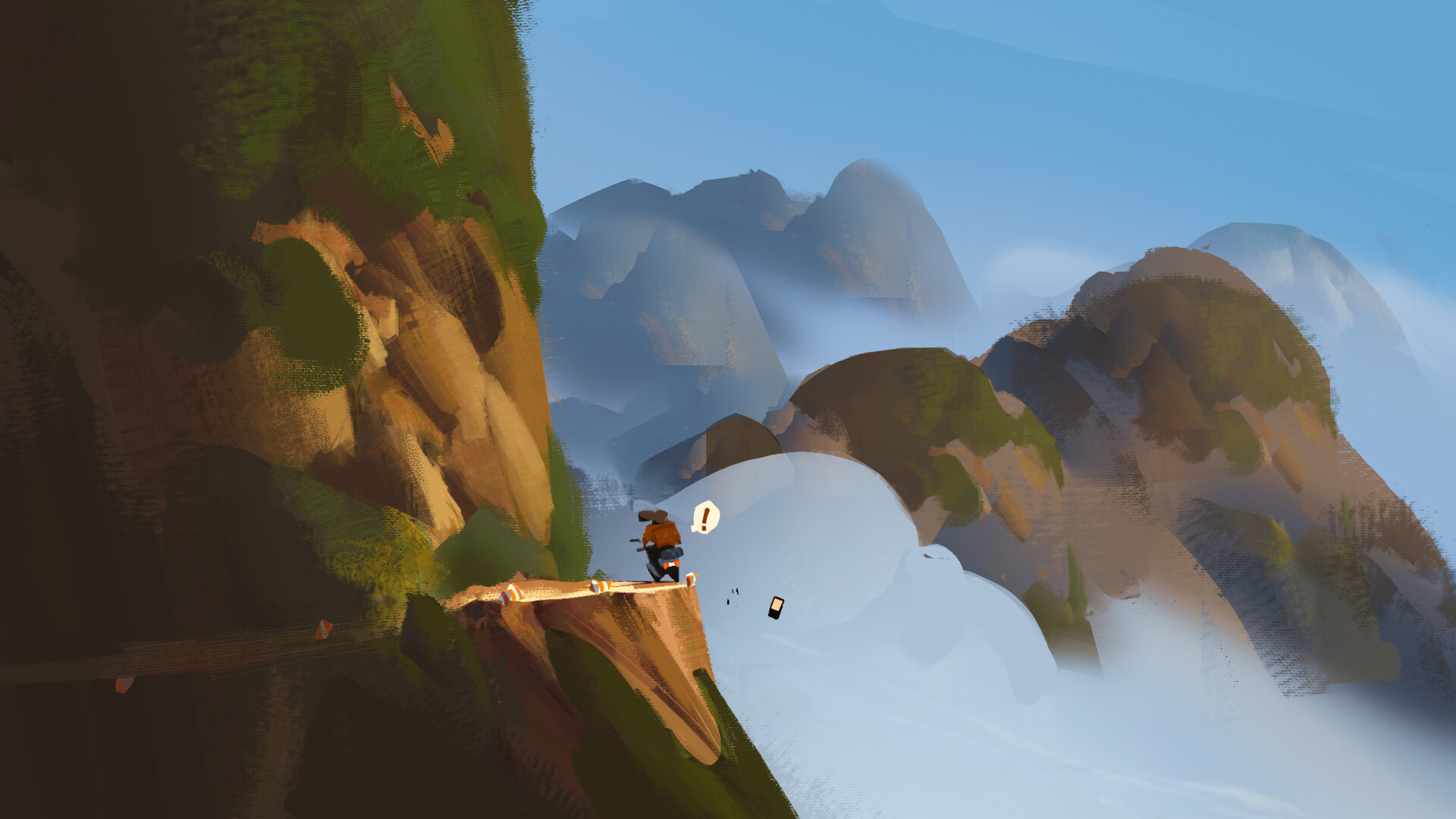 ArtStation - mountain pass - sketch