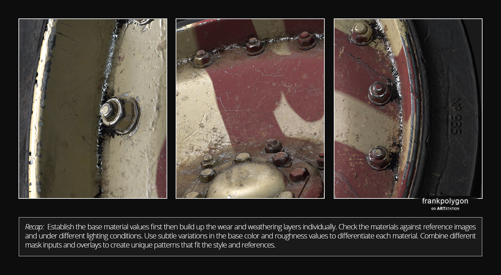 Frank - Process breakdown: tank road wheel material study.
