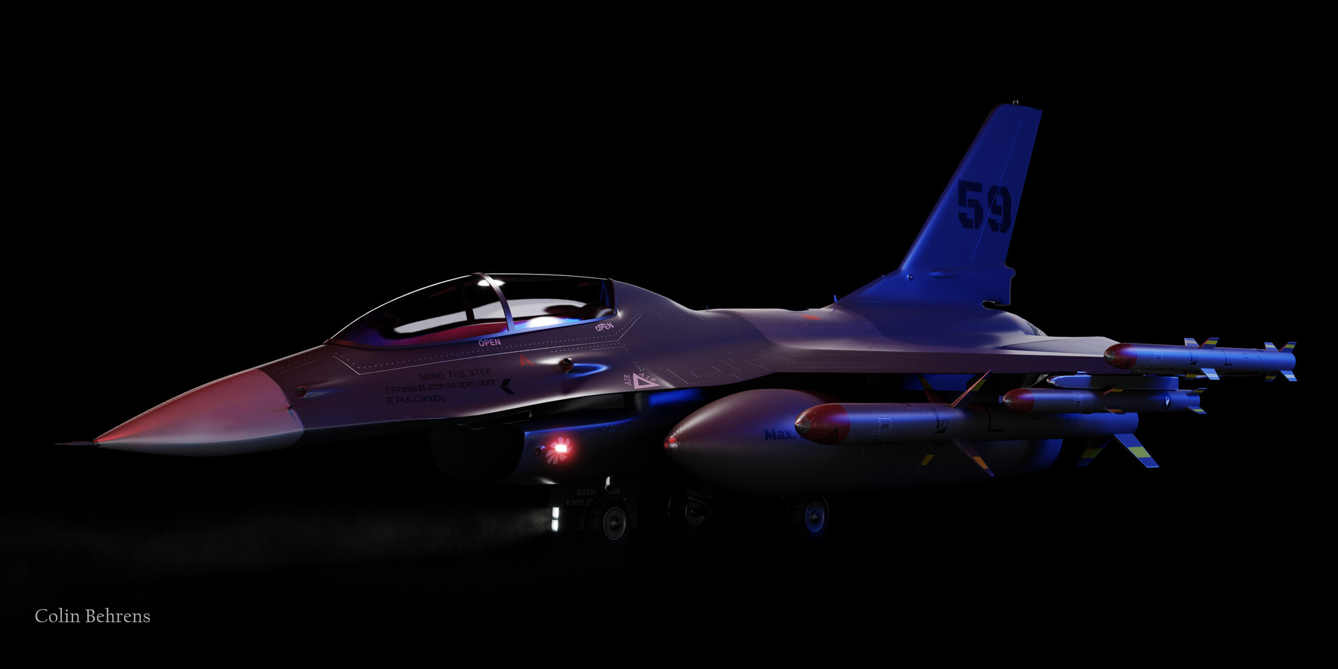 ArtStation - F-16 Studio Render