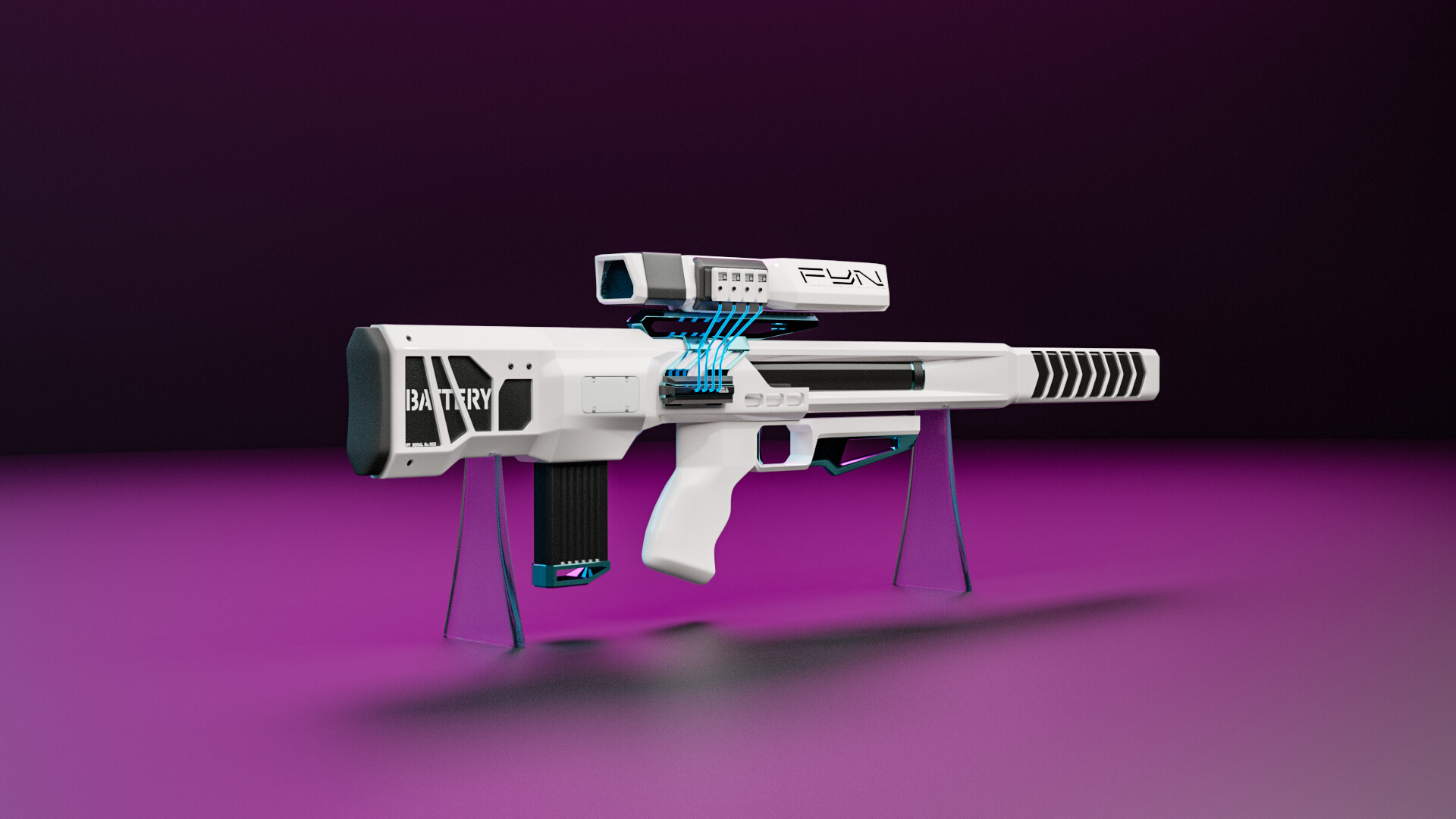 ArtStation - Futuristic bullpup rifle