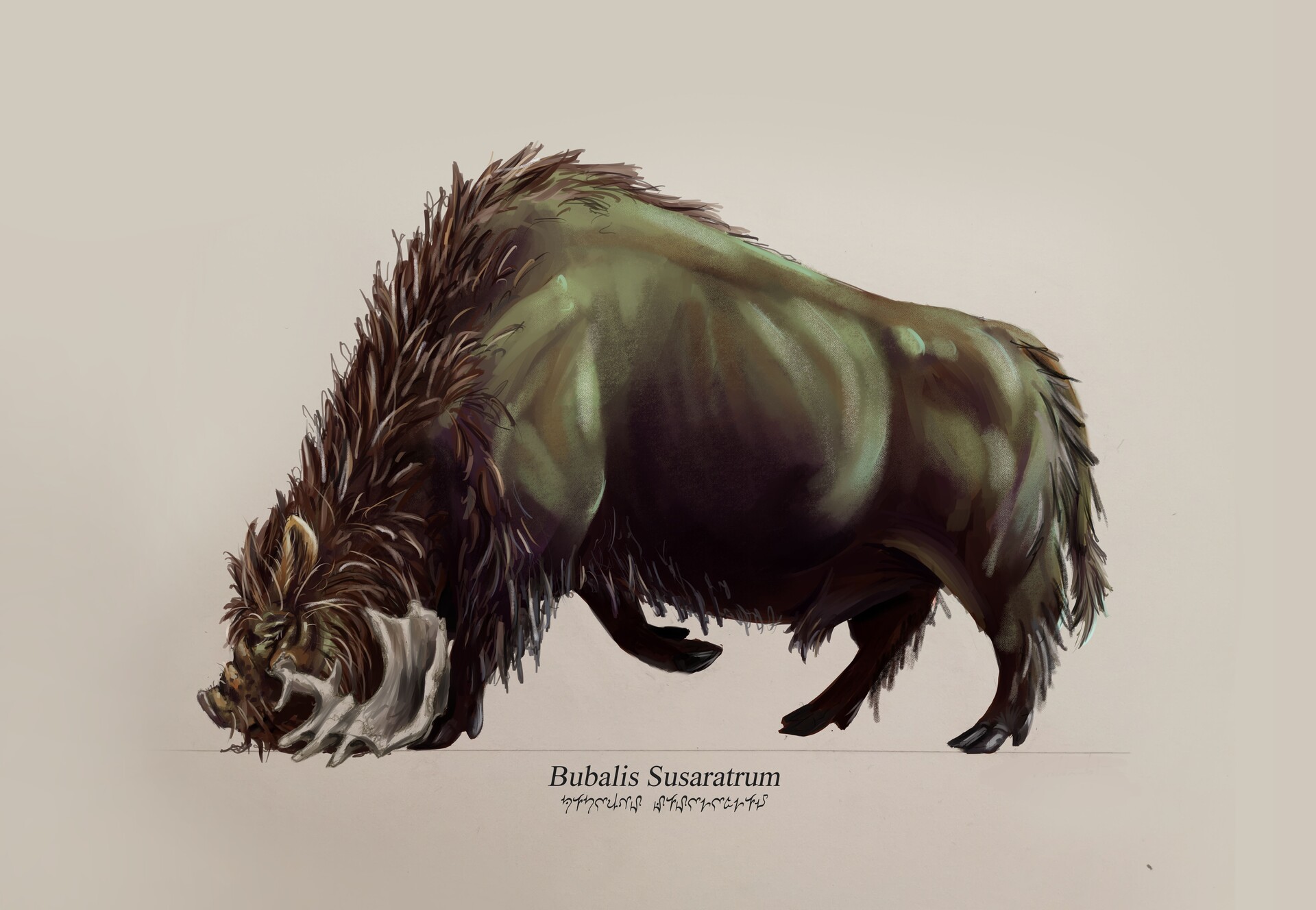 ArtStation - Plough Pig (Bubalis Susaratrum)