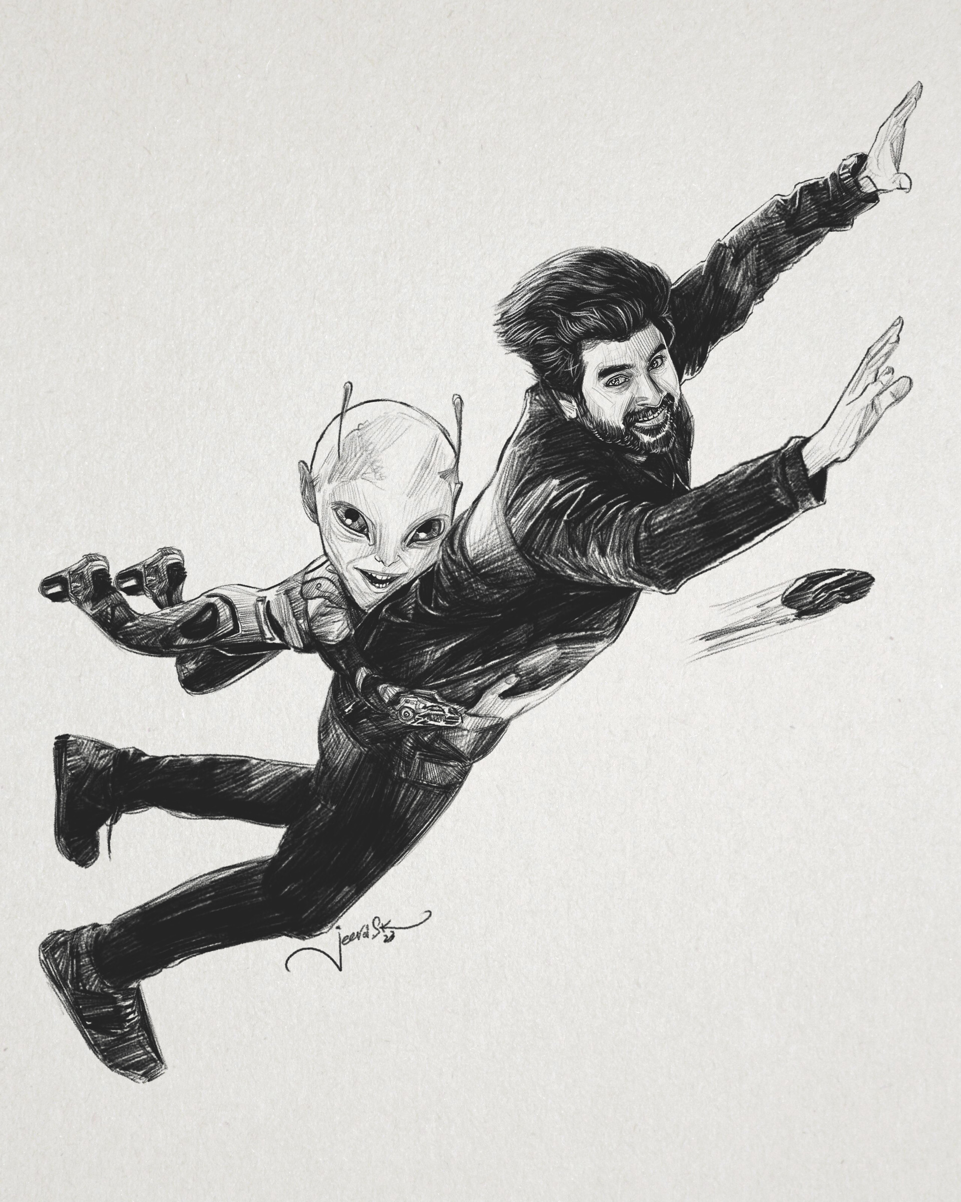ArtStation - Ayalaan Siva Karthikeyan Pencil Sketch