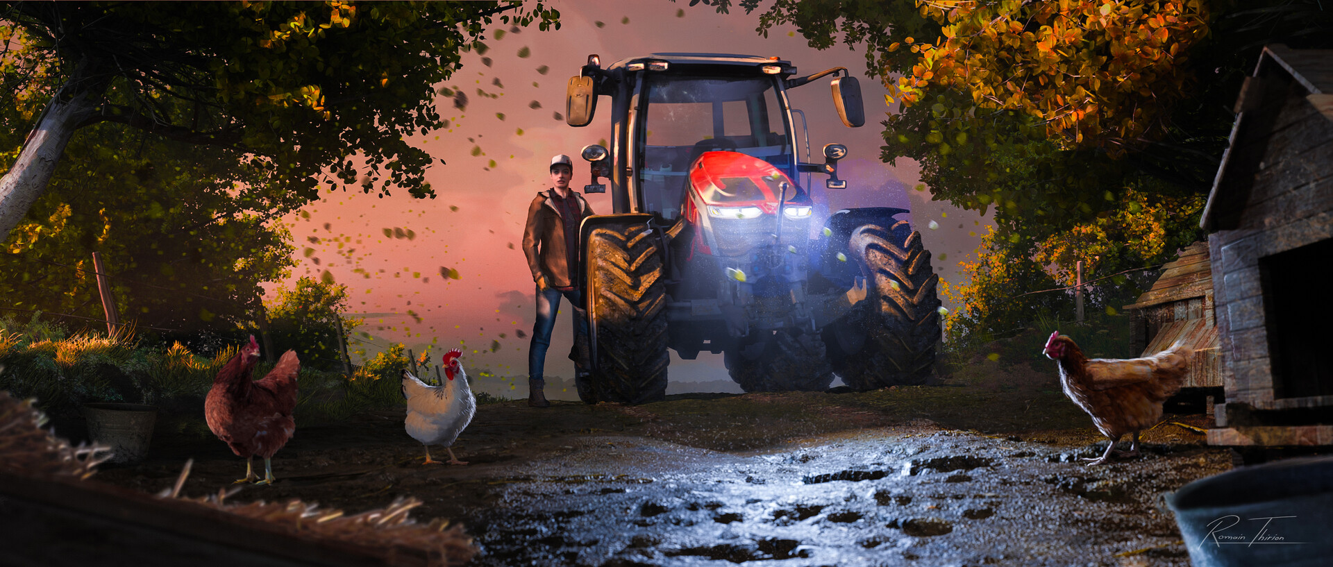 Romain Thirion - FARMING SIMULATOR - Tractor Concept Art