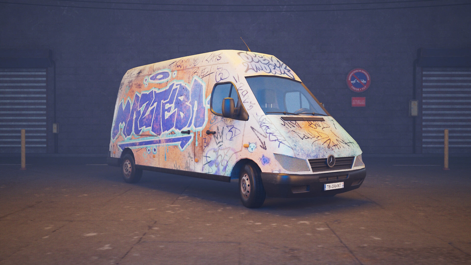 ArtStation - Mercedes Sprinter : Street Art version