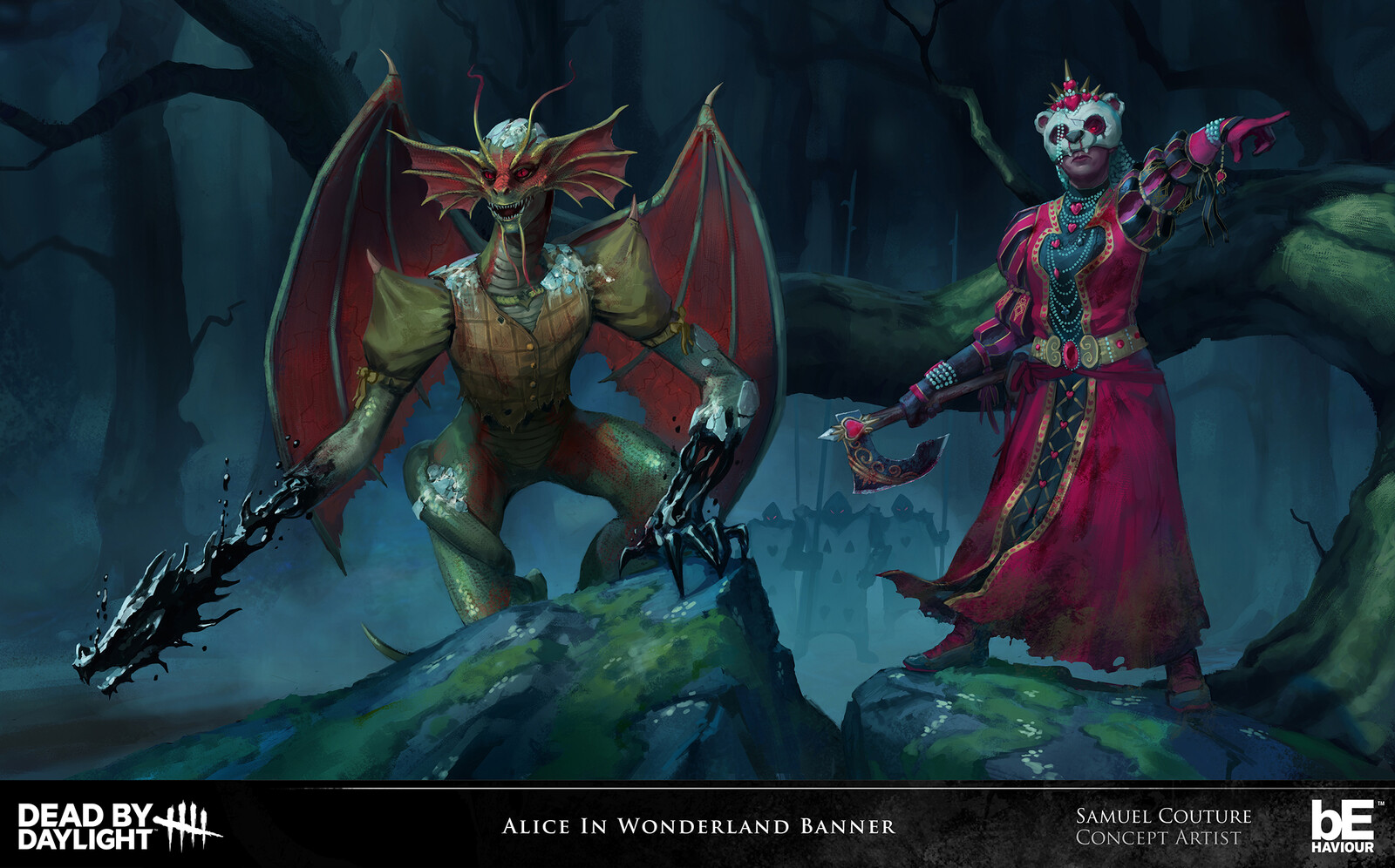 Samuel Couture - DBD Alice in Wonderland Collection Banners