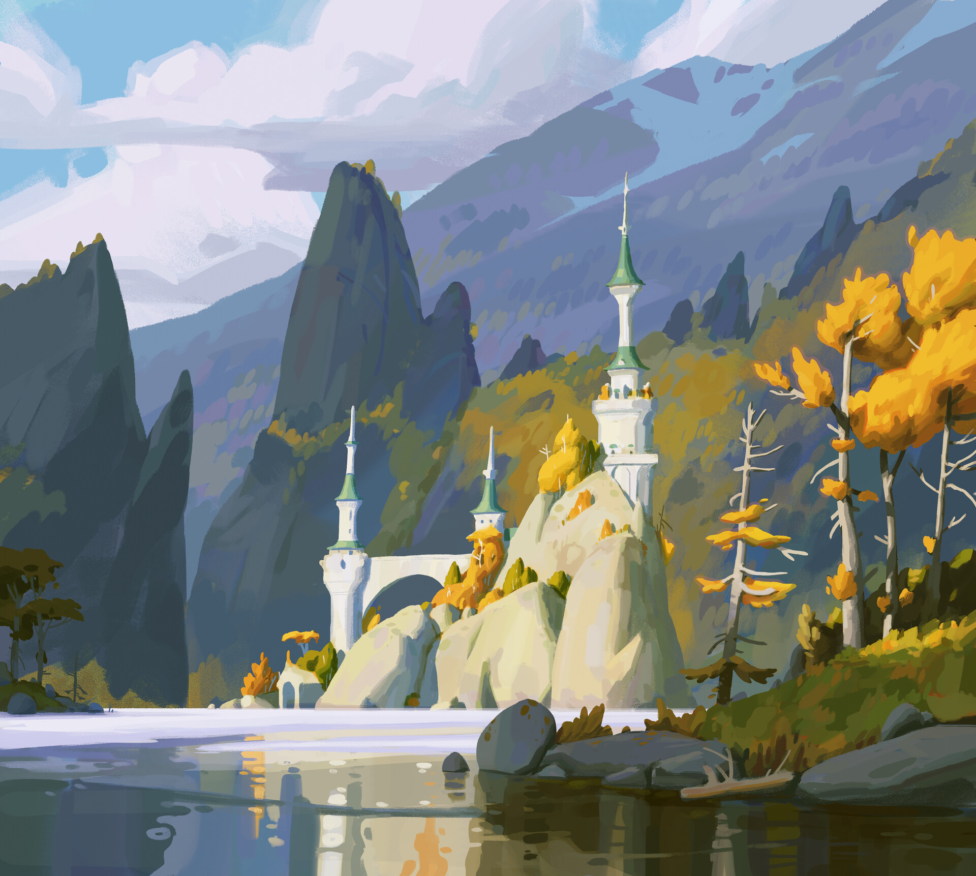 ArtStation - Autumn Castle