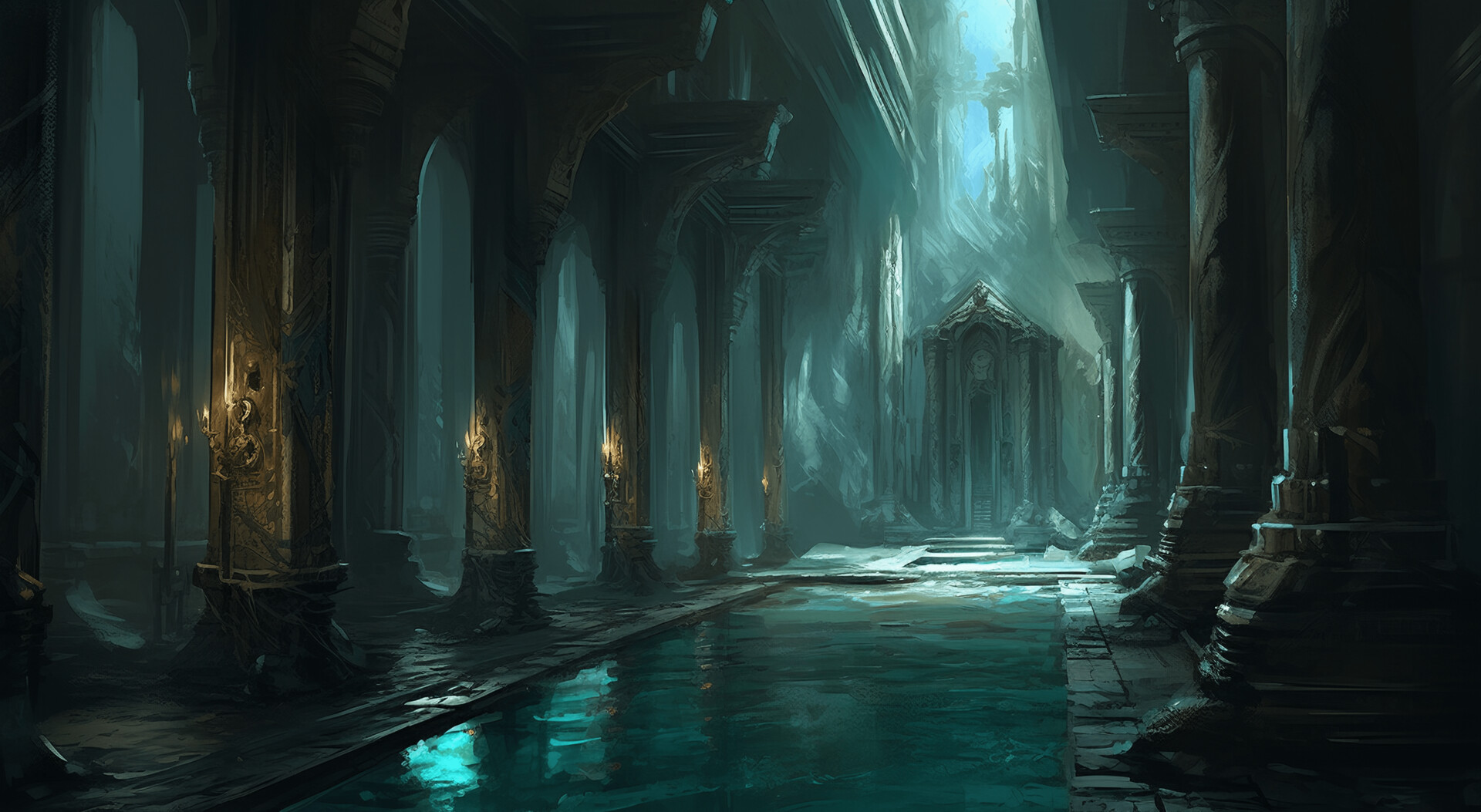 ArtStation - Enchanted Cave Temple: Luminous Sanctum