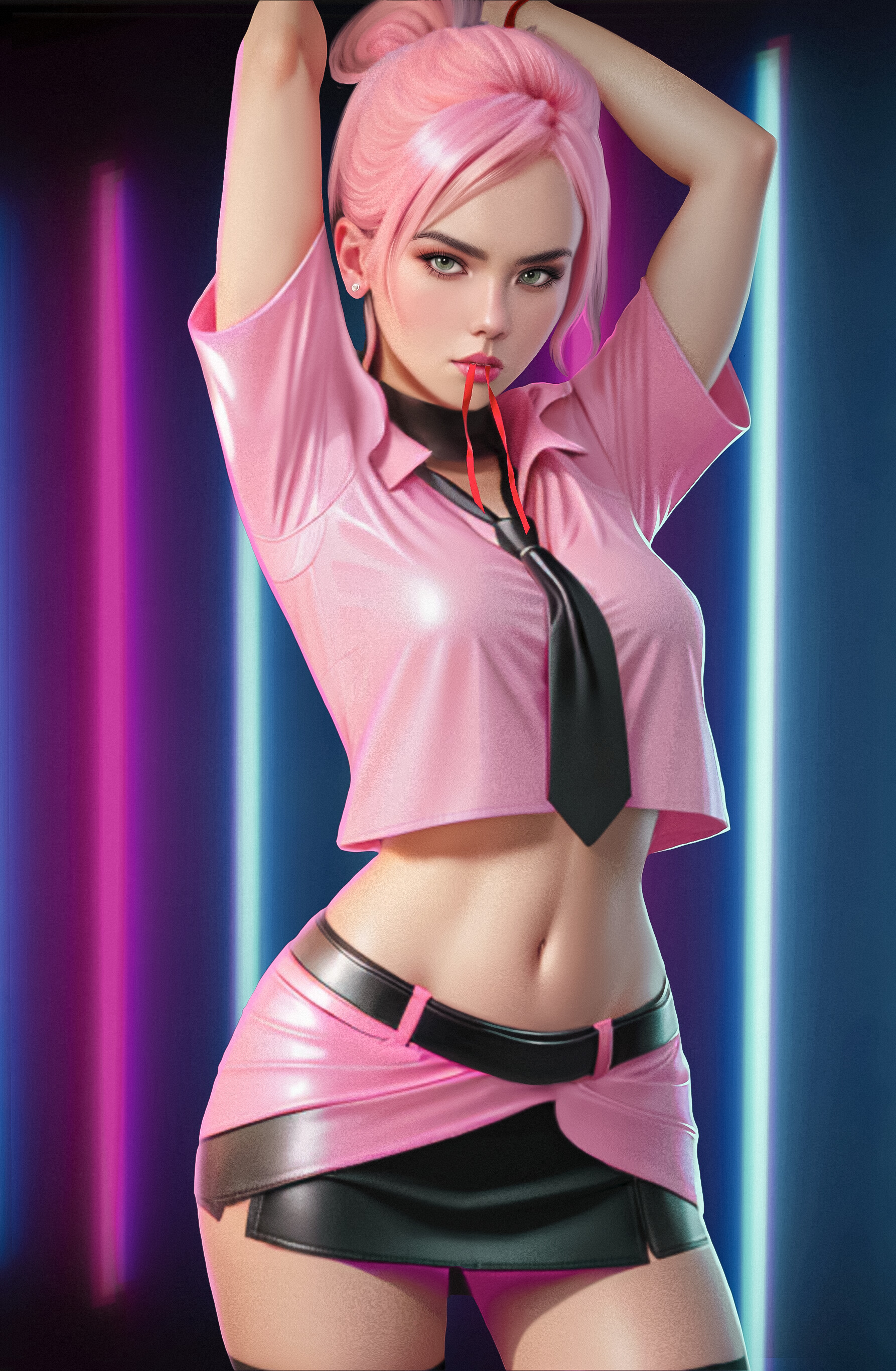 ArtStation - Cyberpunk girl