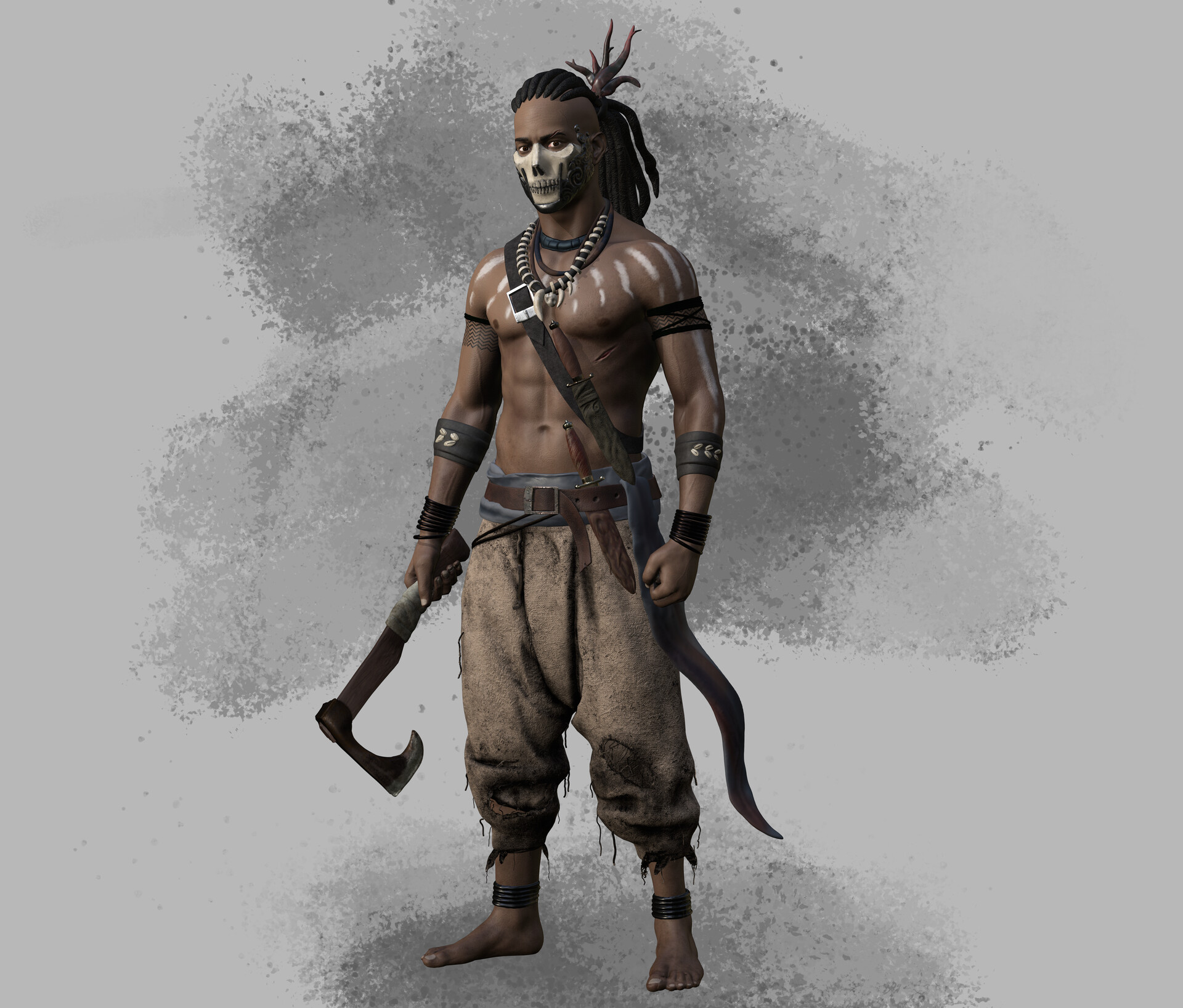 ArtStation - Tribal Wolf