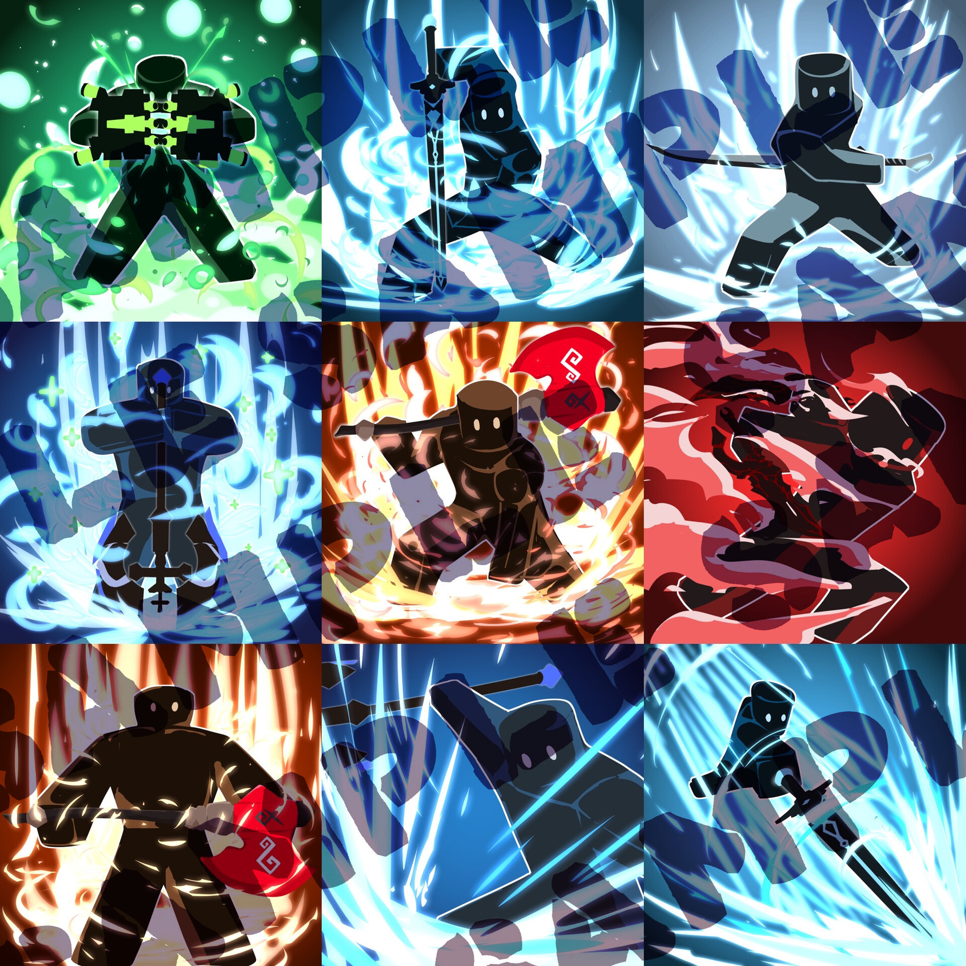 ArtStation - Skill icon set for roblox personal project