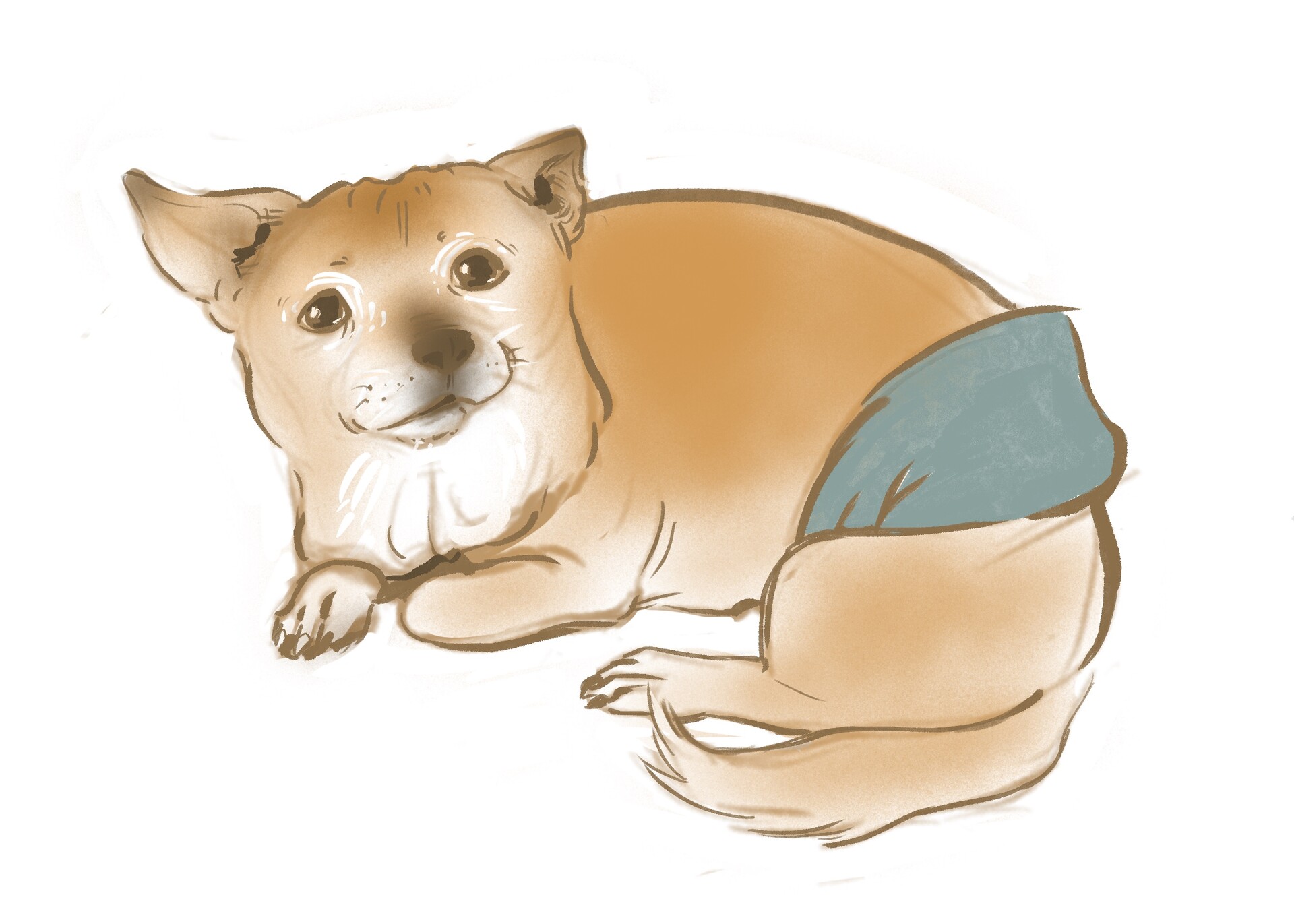 ArtStation - Diaper Dog