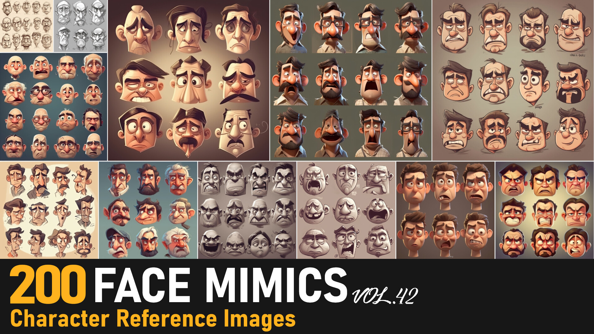 Vio_Lemurian - Face Mimics VOL.42 |4K Reference Images