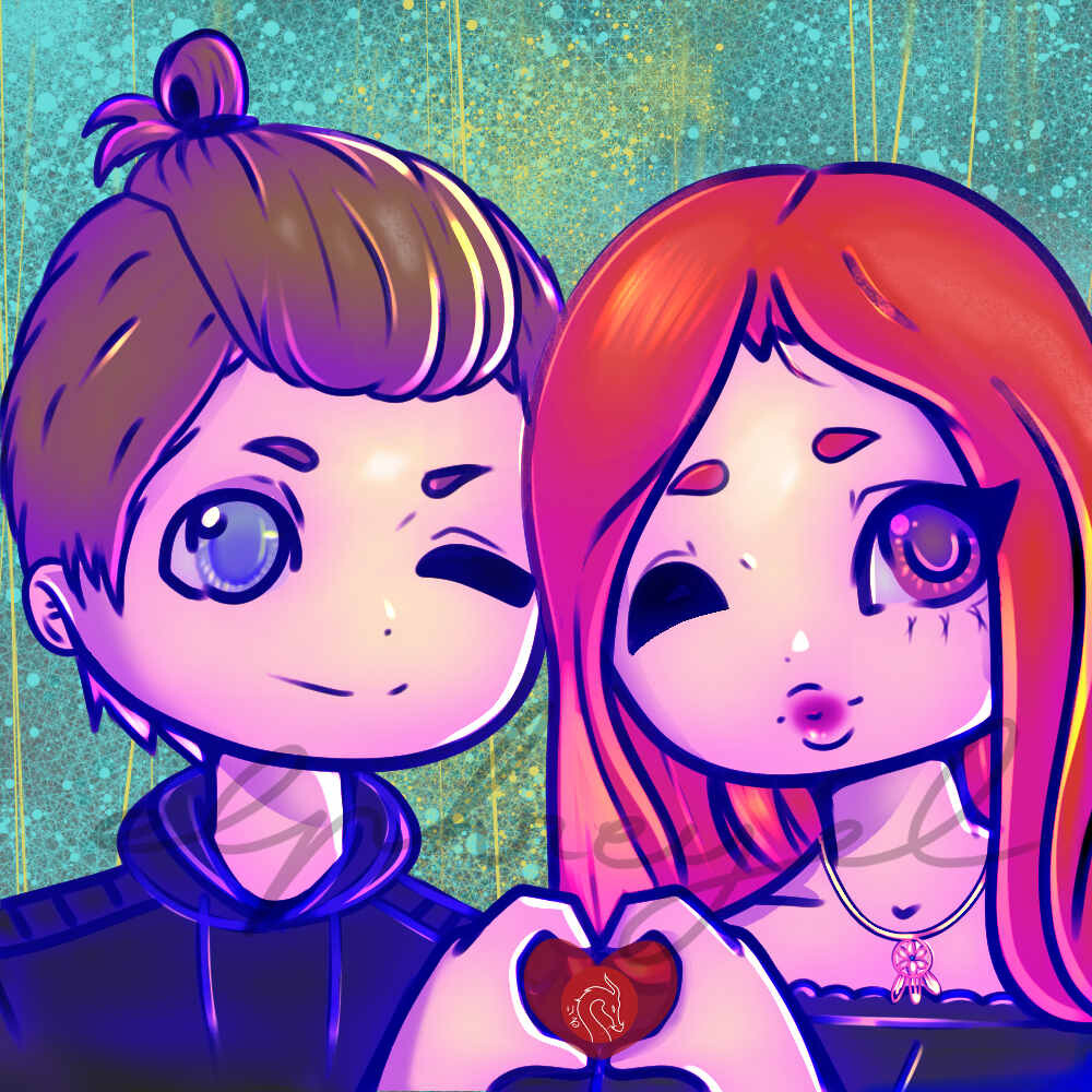 ArtStation - couple emote (commi oppen)