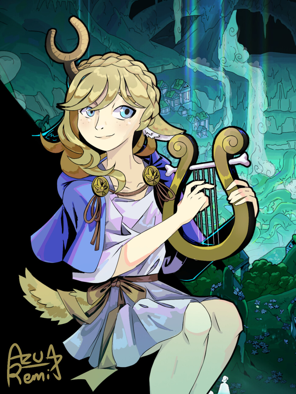 ArtStation - Jen Zee-style Artwork of my OC