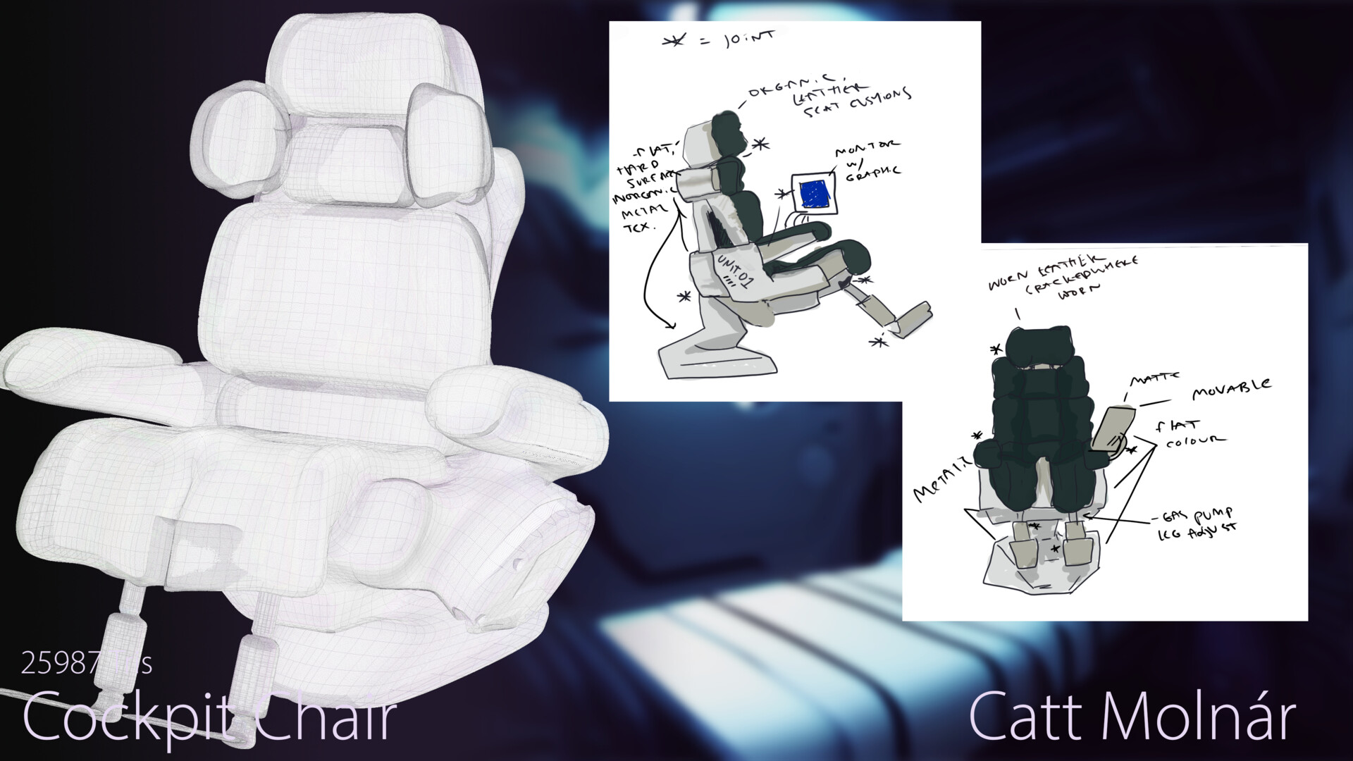 Catt Molnár - Cockpit Chair: Modeling and Texturing University ...