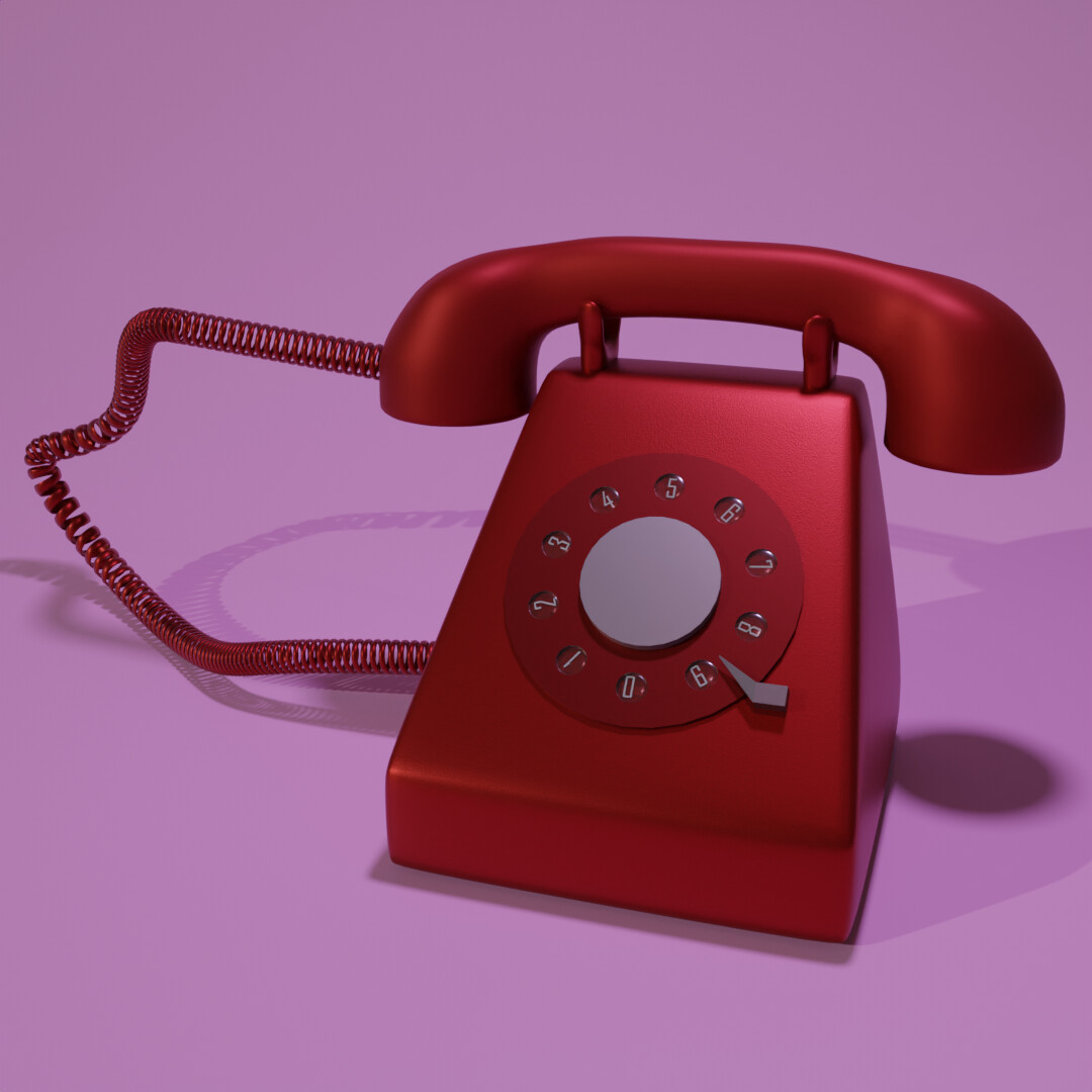 ArtStation - Rotary Dial Telephone