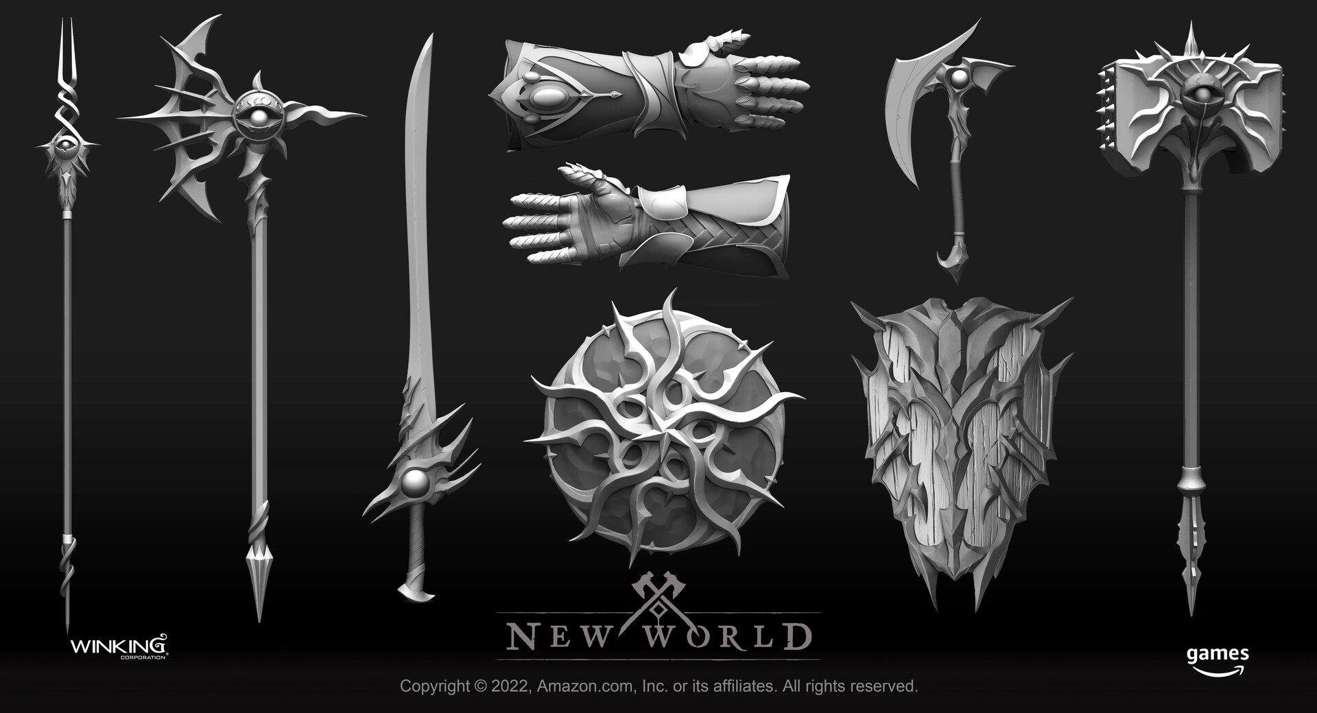 Winking Studios - New World - Amazon-Hammer(3D Weapons)