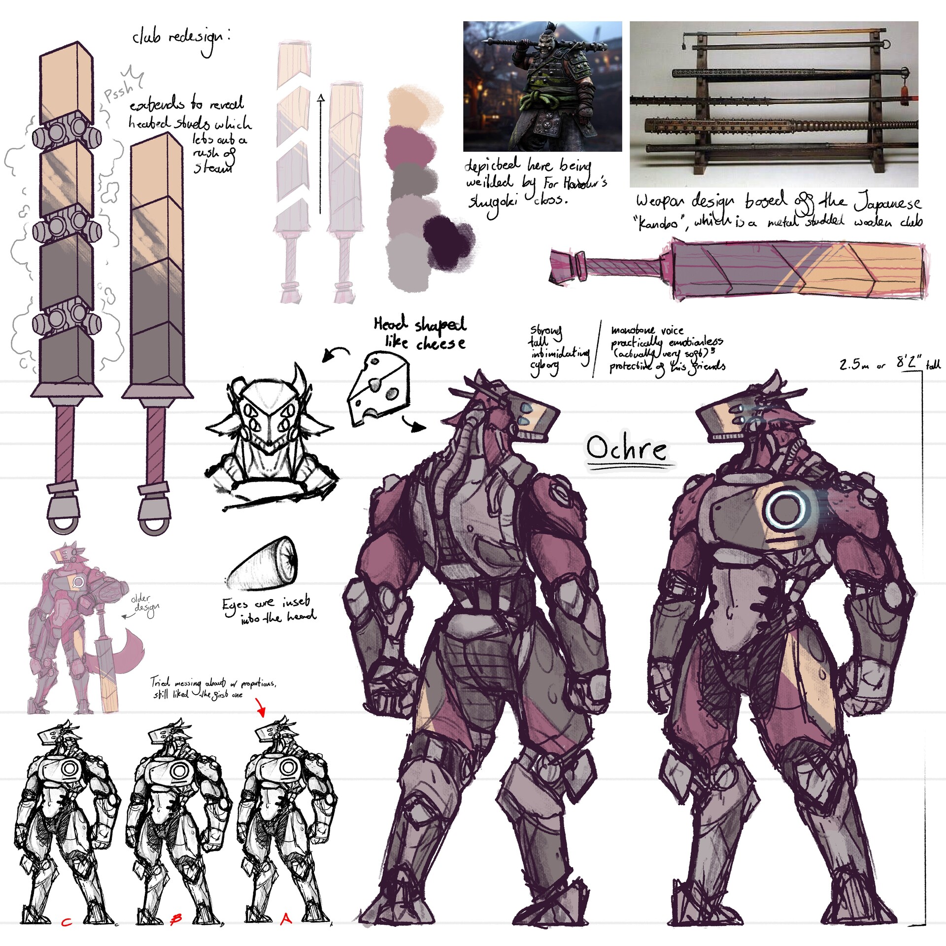 ArtStation - Ochre Character Design Sheet